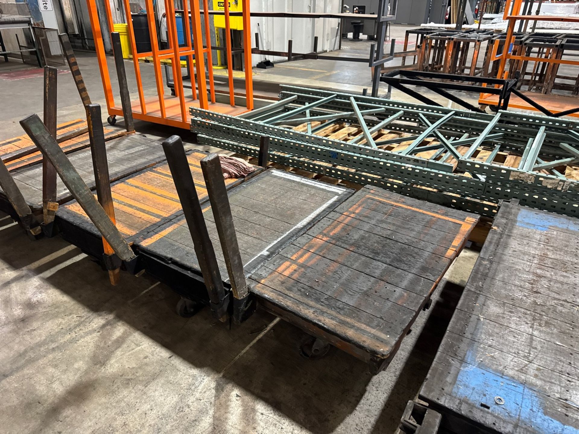 Lof of (19) Assorted Size Material Platform Carts