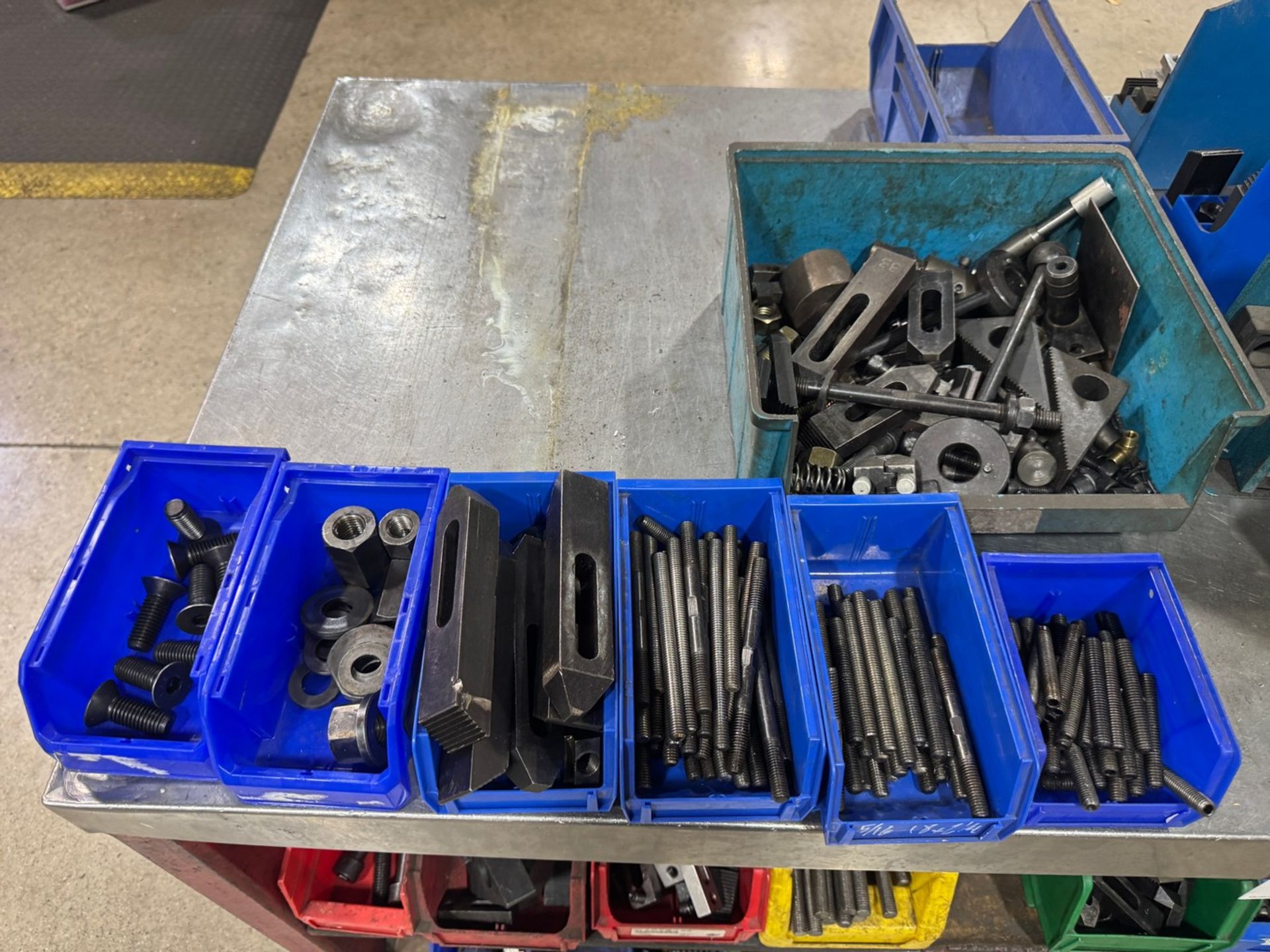 Machinist Clamping Kits and Hardware With Cart Includes: Hold Downs, T ...