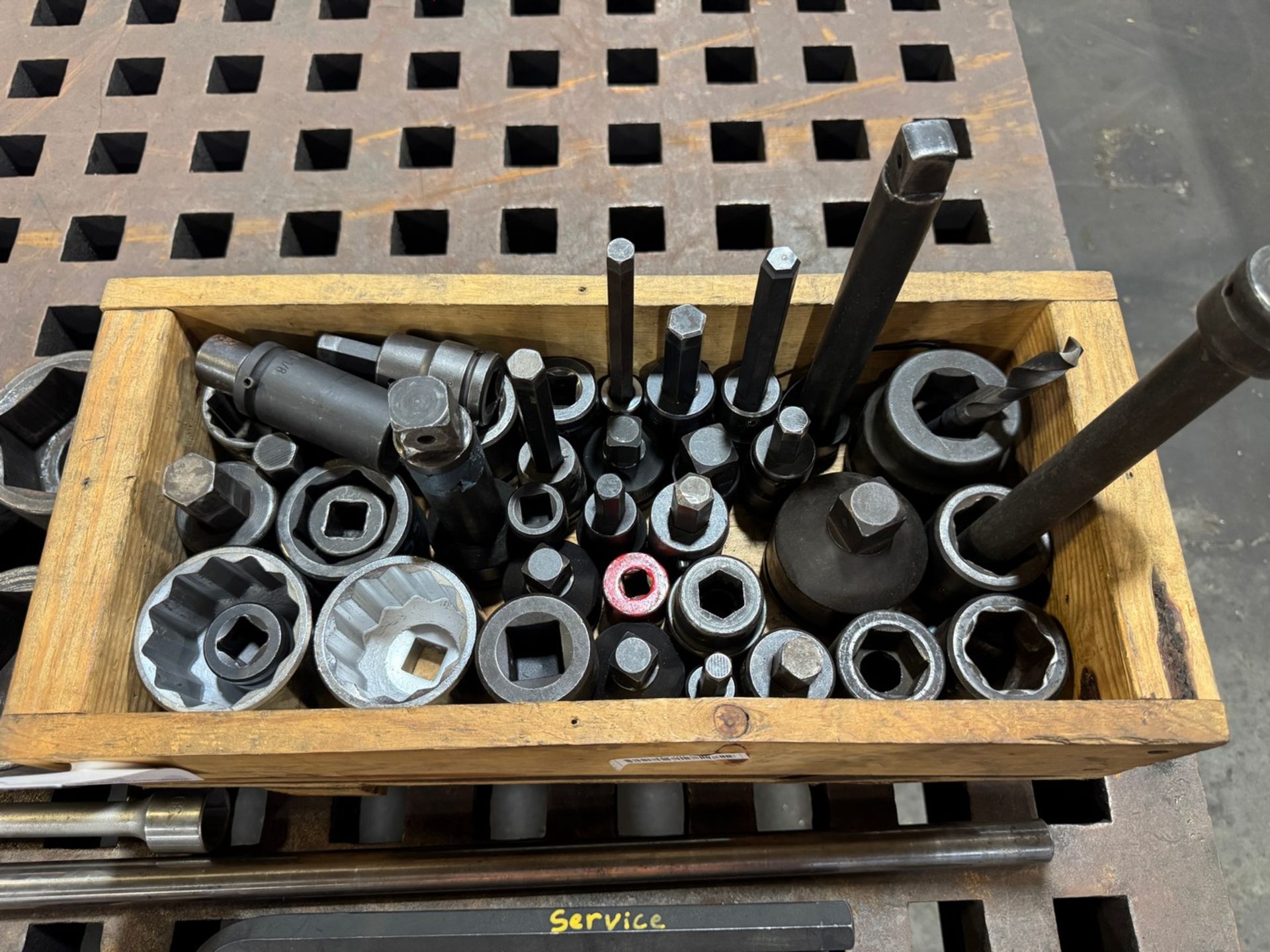 Lot of Assorted Sockets/Hex Keys Drive Sizes: 1/2"-3/4"