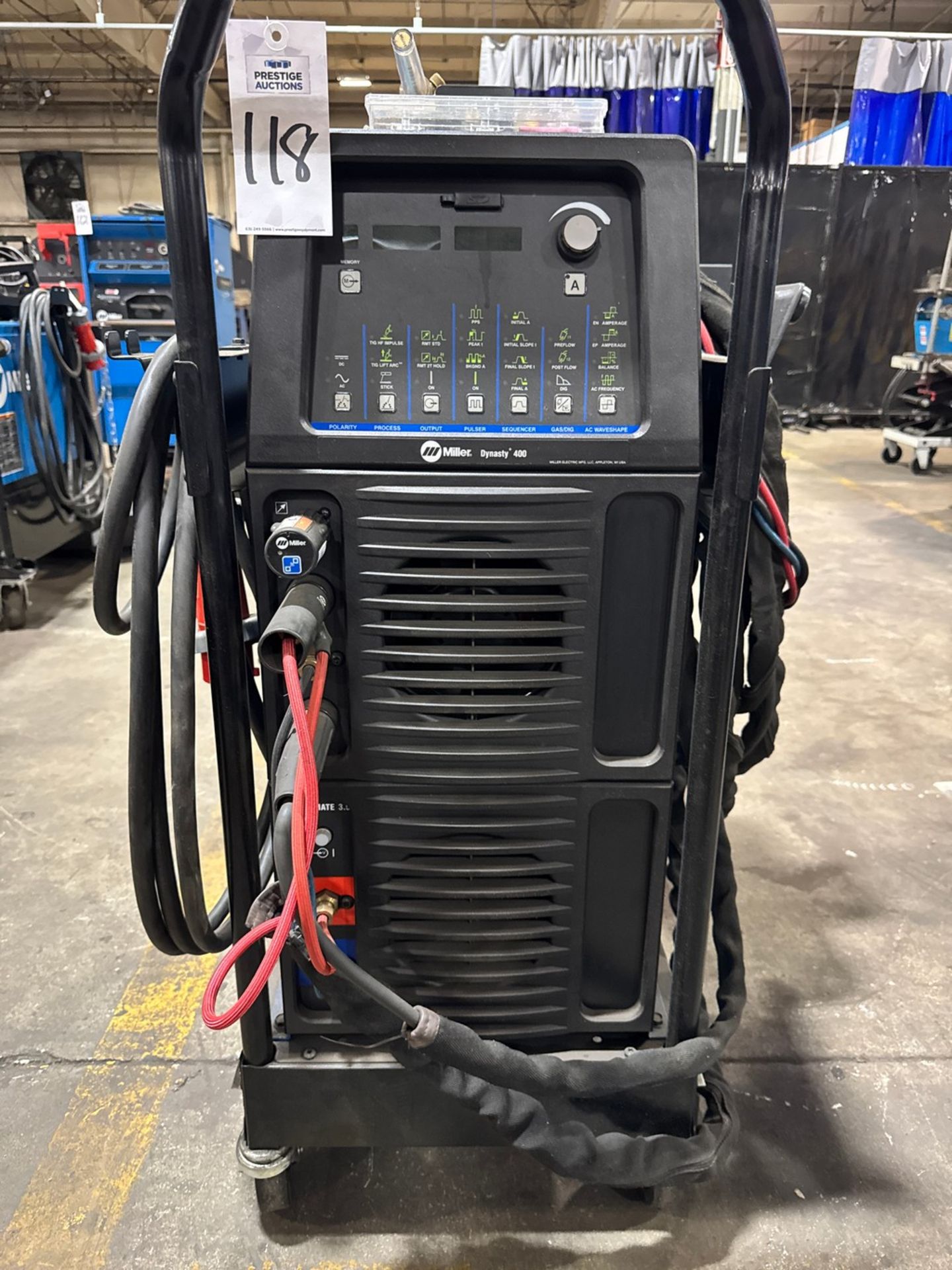 2021 Miller Dynasty 400 Tig/Stick Welder 5–400 A Output, AC/DC Pulsed ...