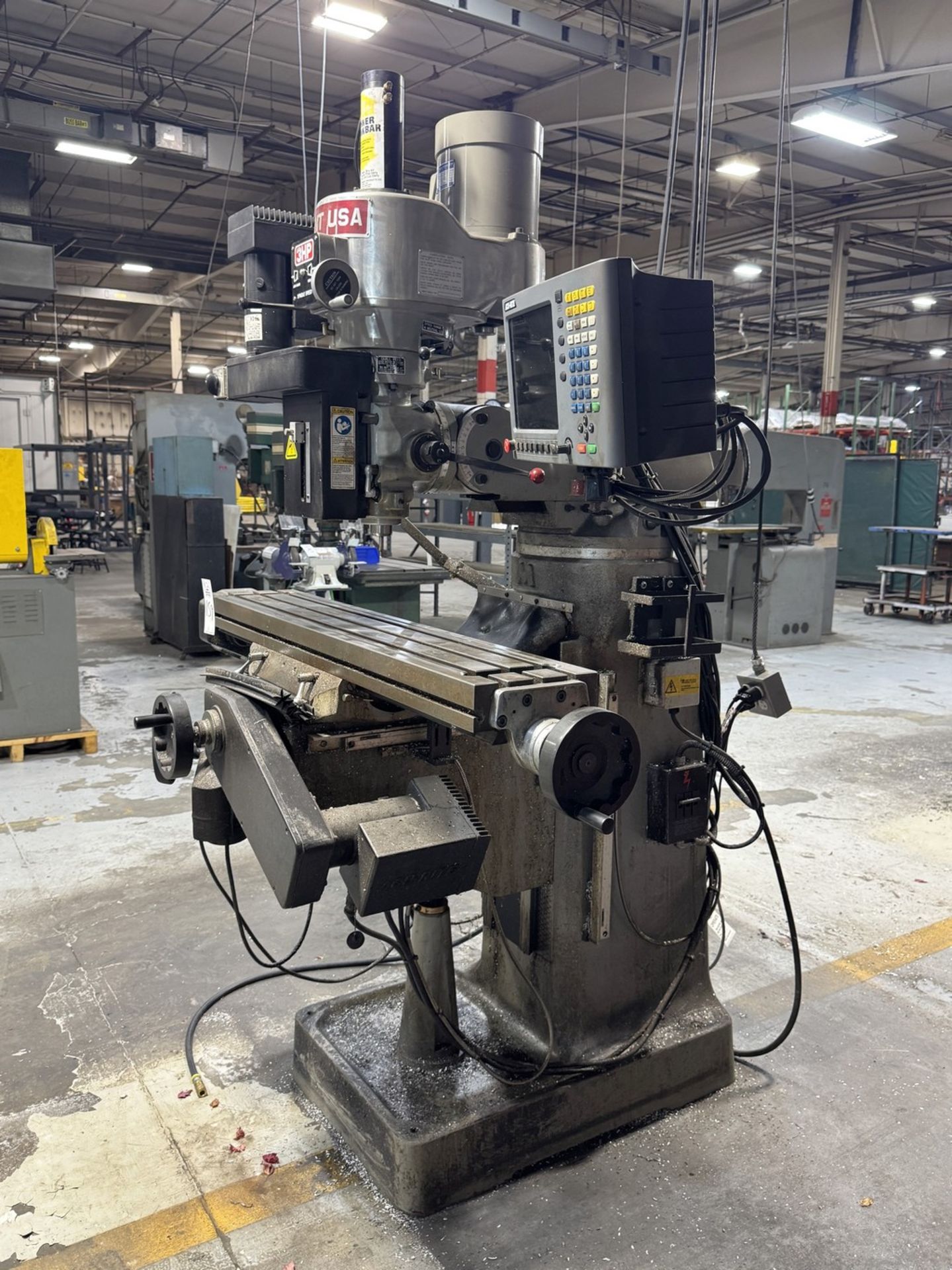 2016 Kent KTM-3VS Vertical Knee Mill 9" x 49" Table, Travels: X-35", Y ...
