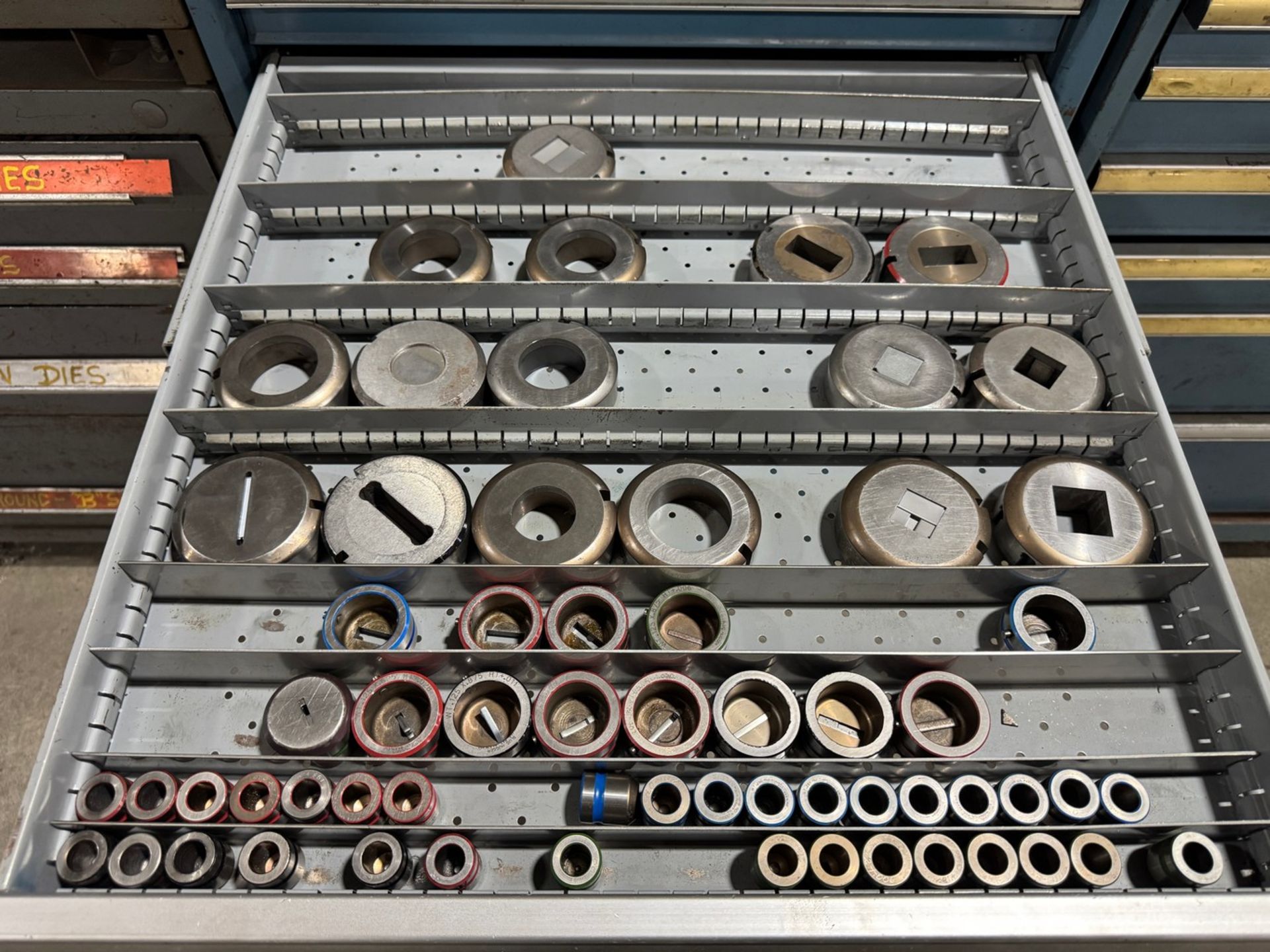 Lot of (2) Multi-Drawer Organizers With Punch Tooling