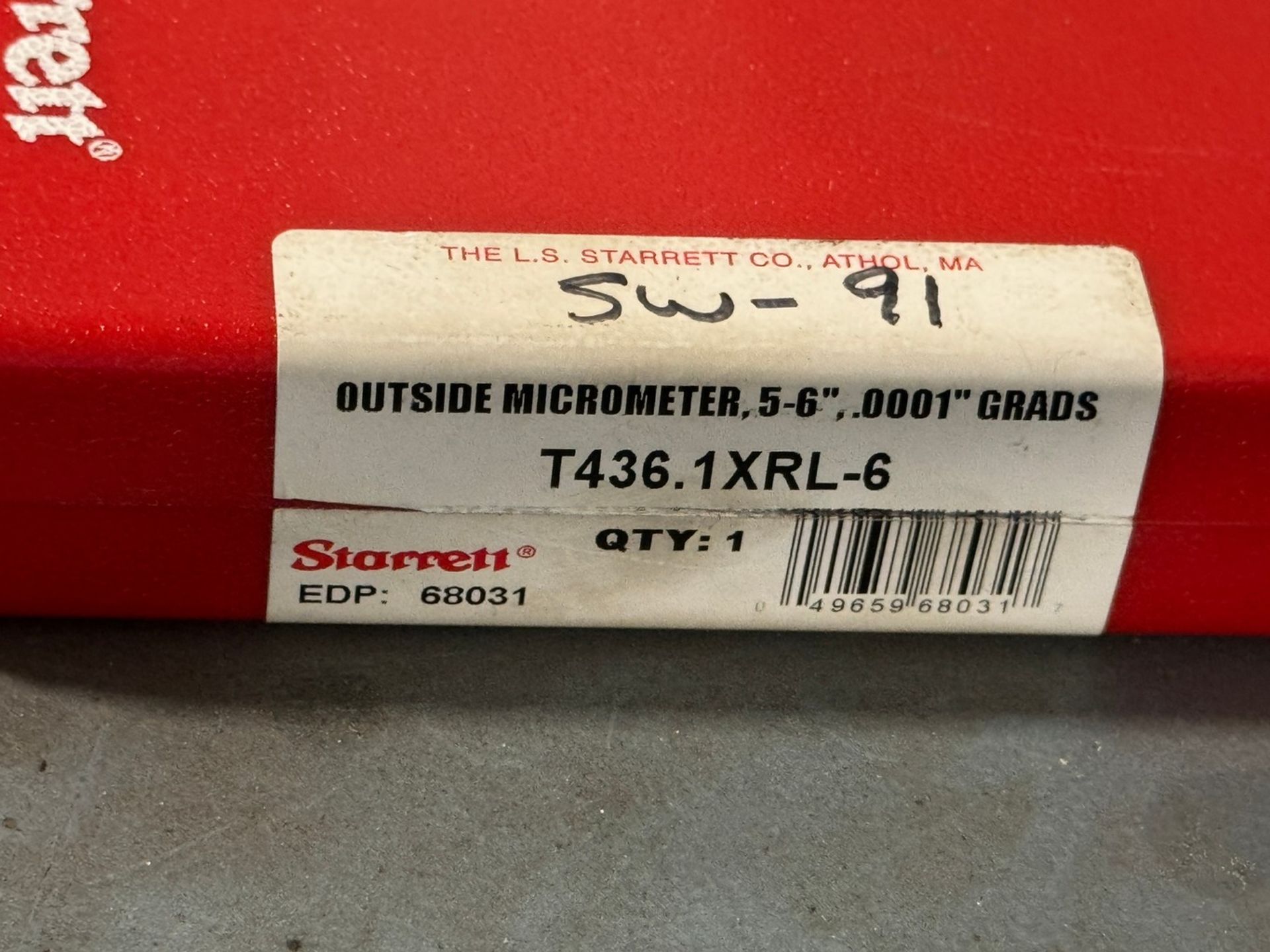 Starrett No.436.1 5-6" Micrometer With Case .0001" Resolution