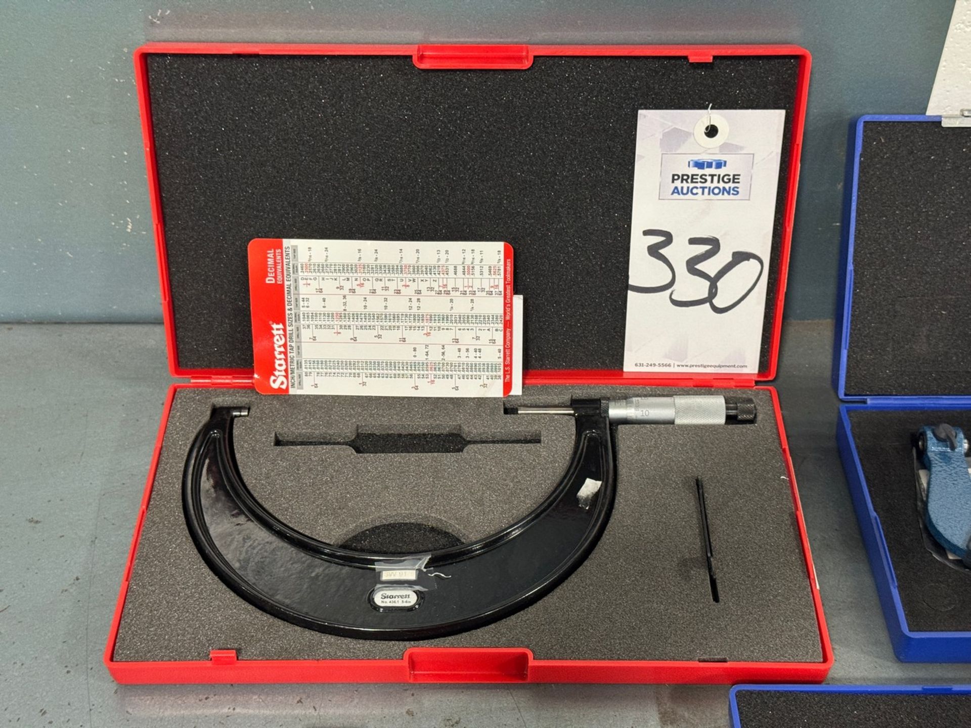 Starrett No.436.1 5-6" Micrometer With Case .0001" Resolution