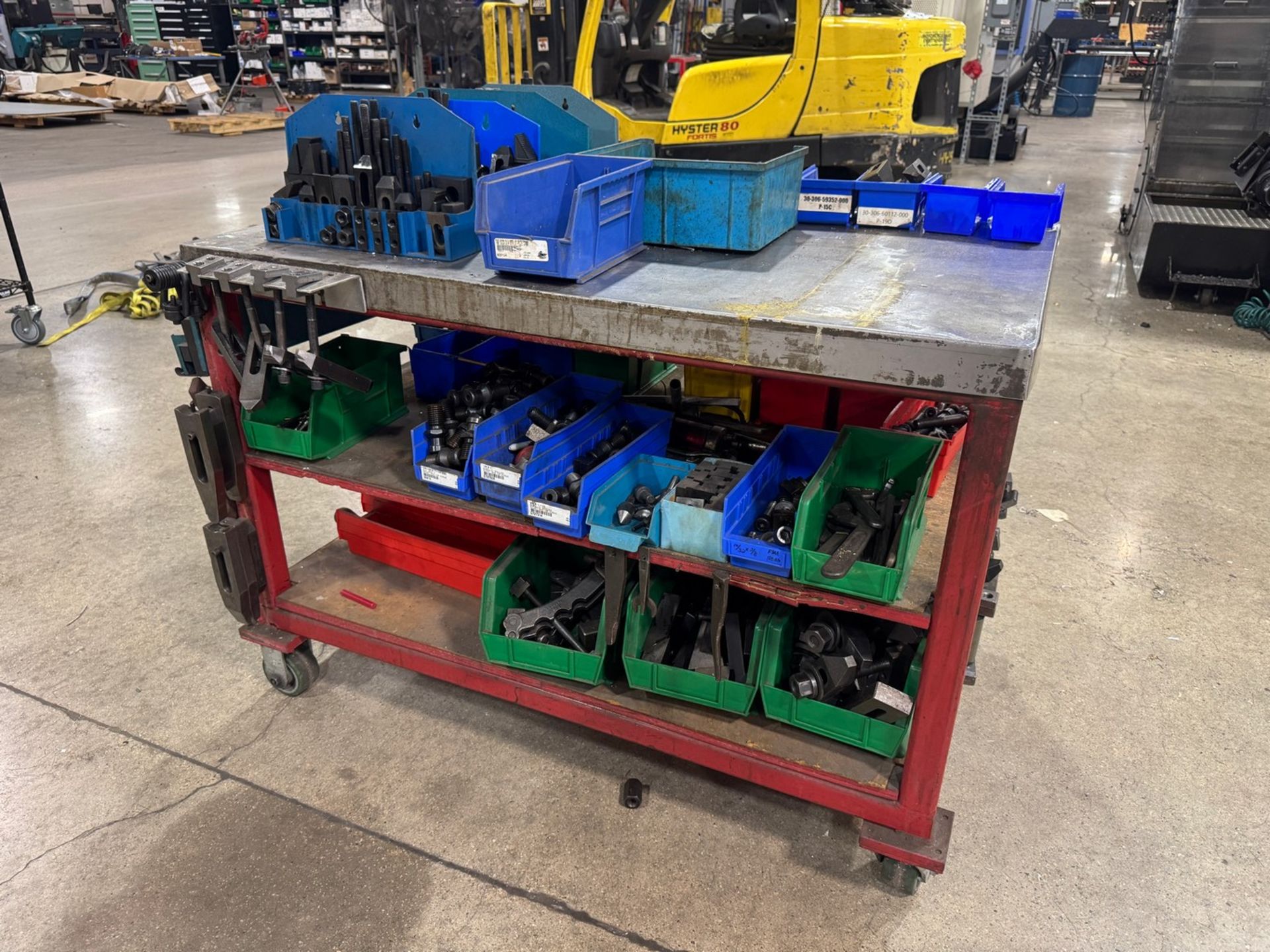 Machinist Clamping Kits and Hardware With Cart Includes: Hold Downs, T ...
