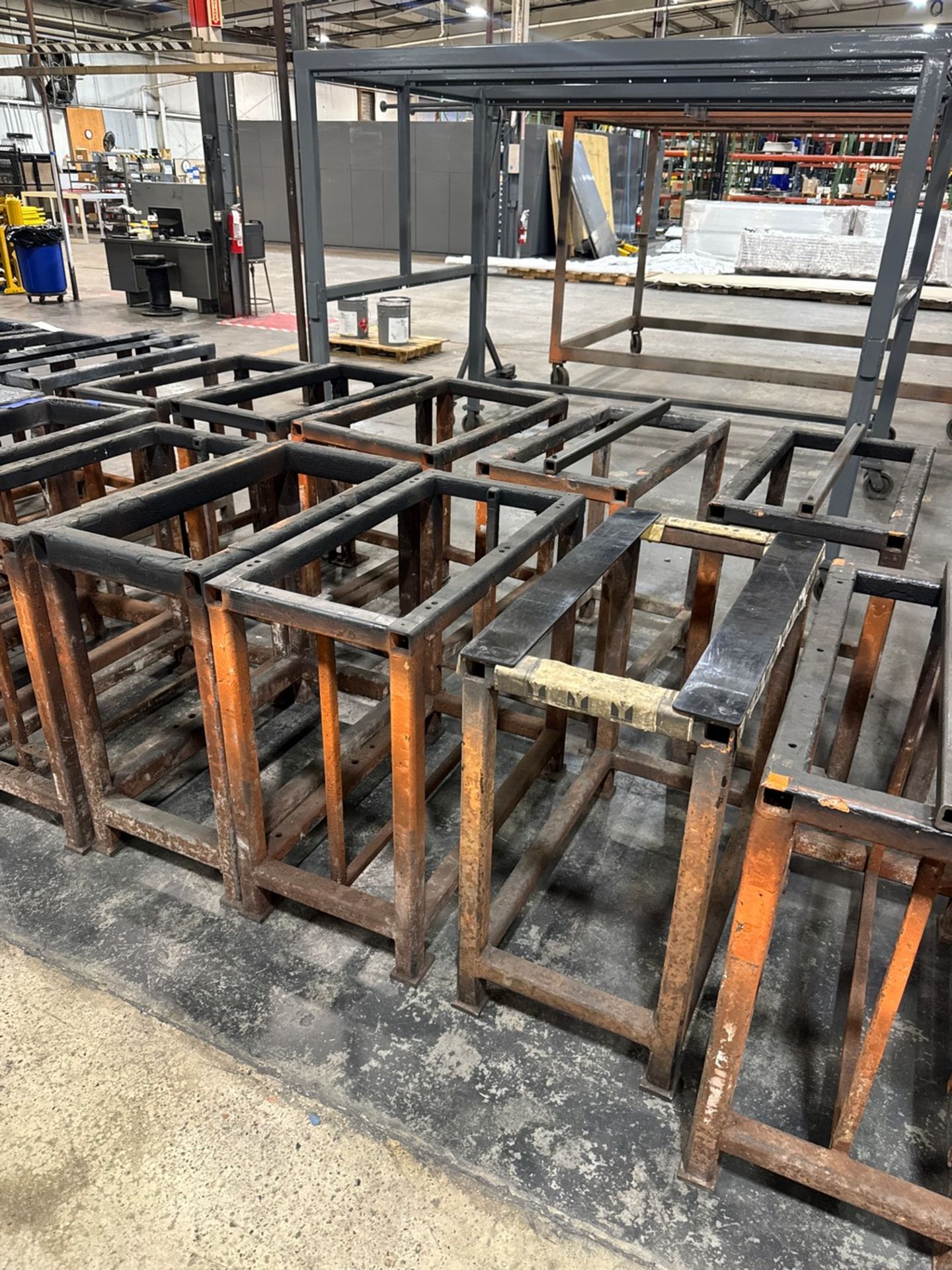 Lot of (18) Metal Material Post Stands