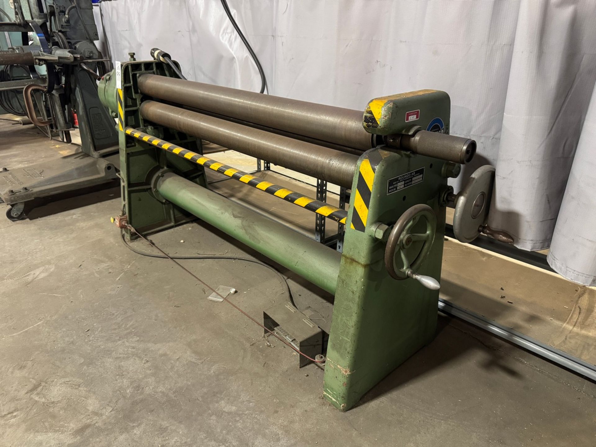 Roundo AB Model IP 110/5 Roll, 60" x 10 GA Capacity, Mach. No. 1349