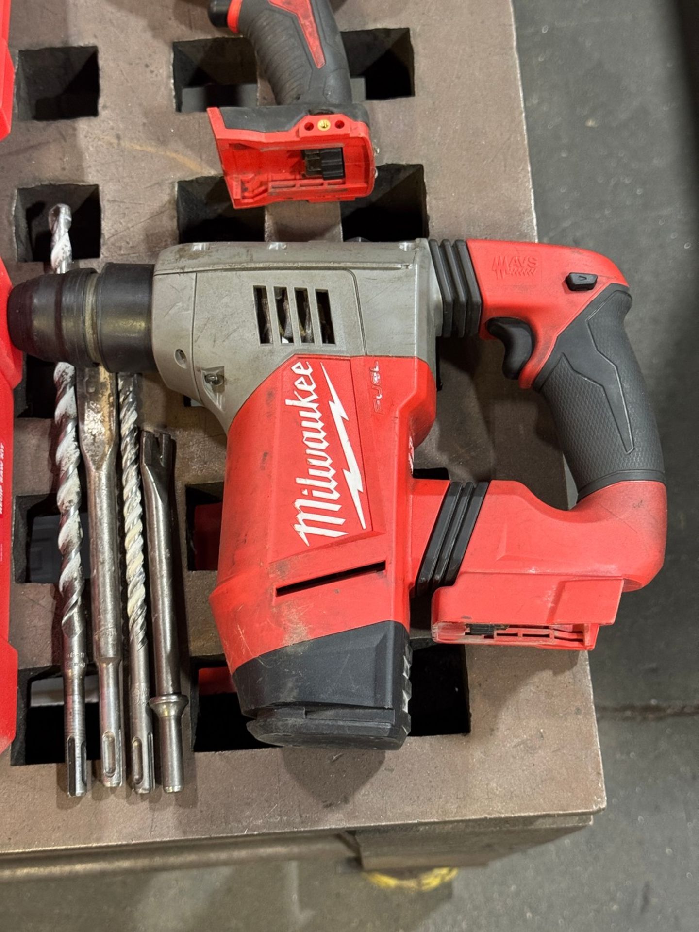 Lot of (4) Milwaukee Cordless Tools Includes: (1) 20v 3/8" SDS Hammer ...