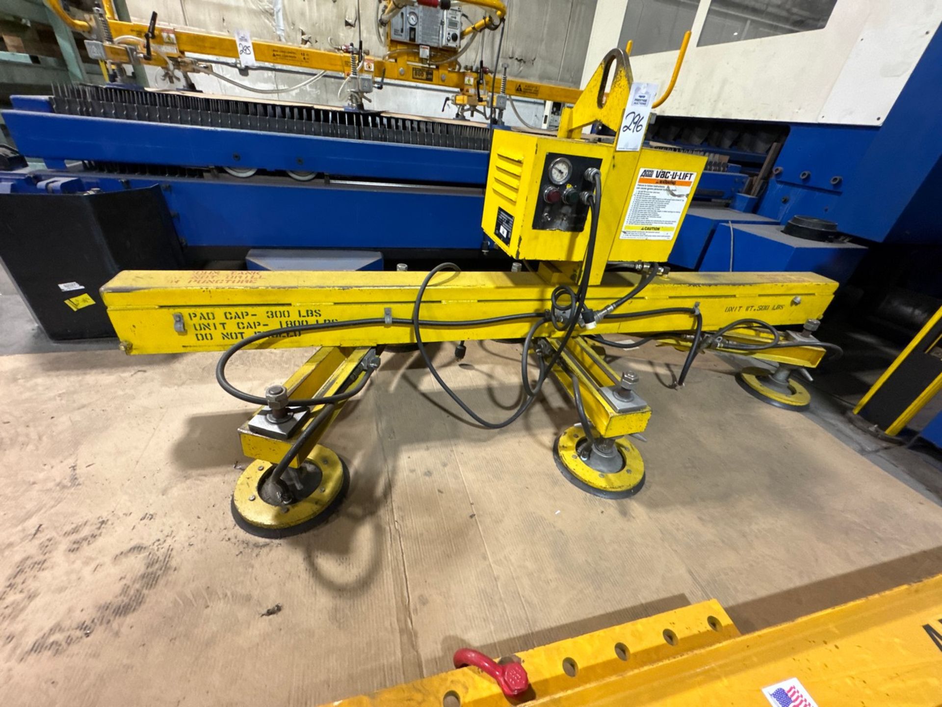 ACCO Vac-U-Lift Sheet-Handling Vacuum Lifters Unit Capacity: 1800Lbs, 115V