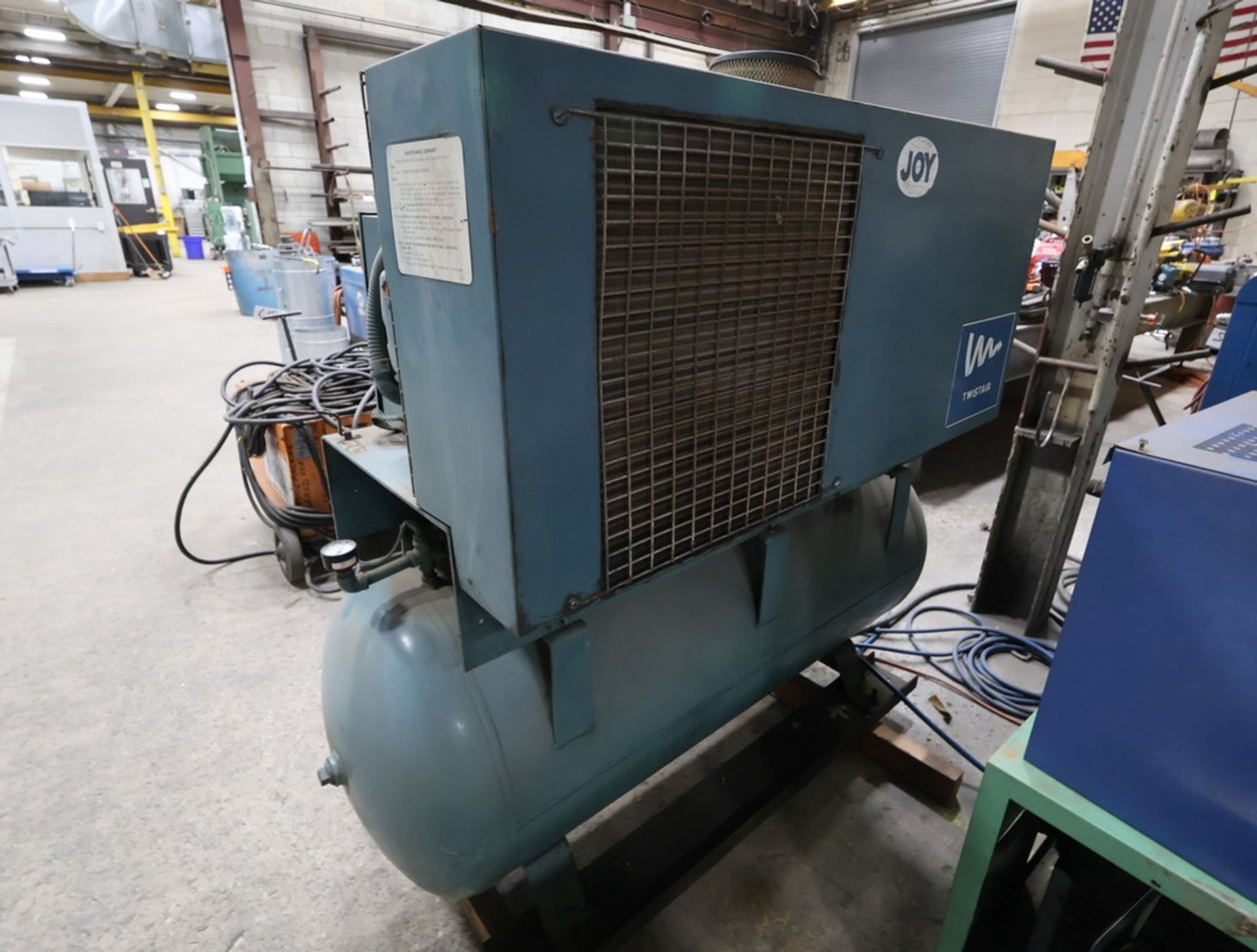 25HP Joy Twistair TAO25T2-4 Rotary Screw Type Air Compressor, Tank ...