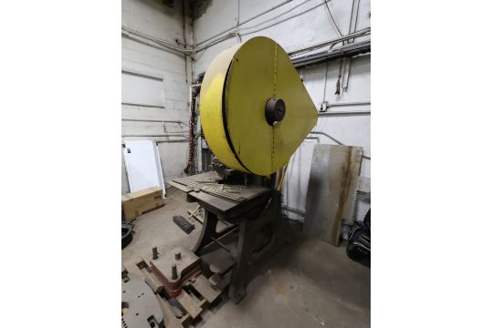 37 Ton V&O #3-1/2 OBI Flywheel Type Mechanical Punch Press, w/ 6" x 6 ...