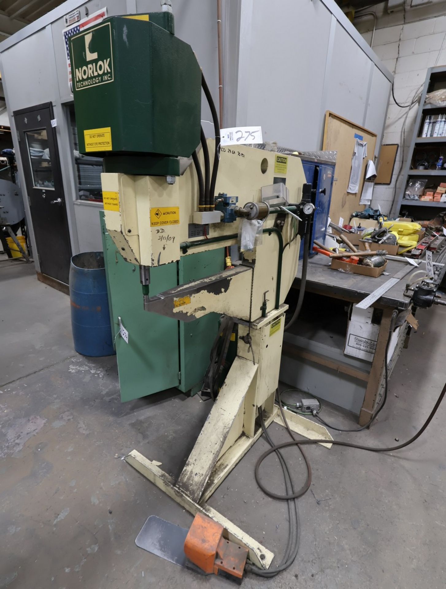 Norlock Surelok II SLIIE-25 Clinching Machine, S/N: 04103