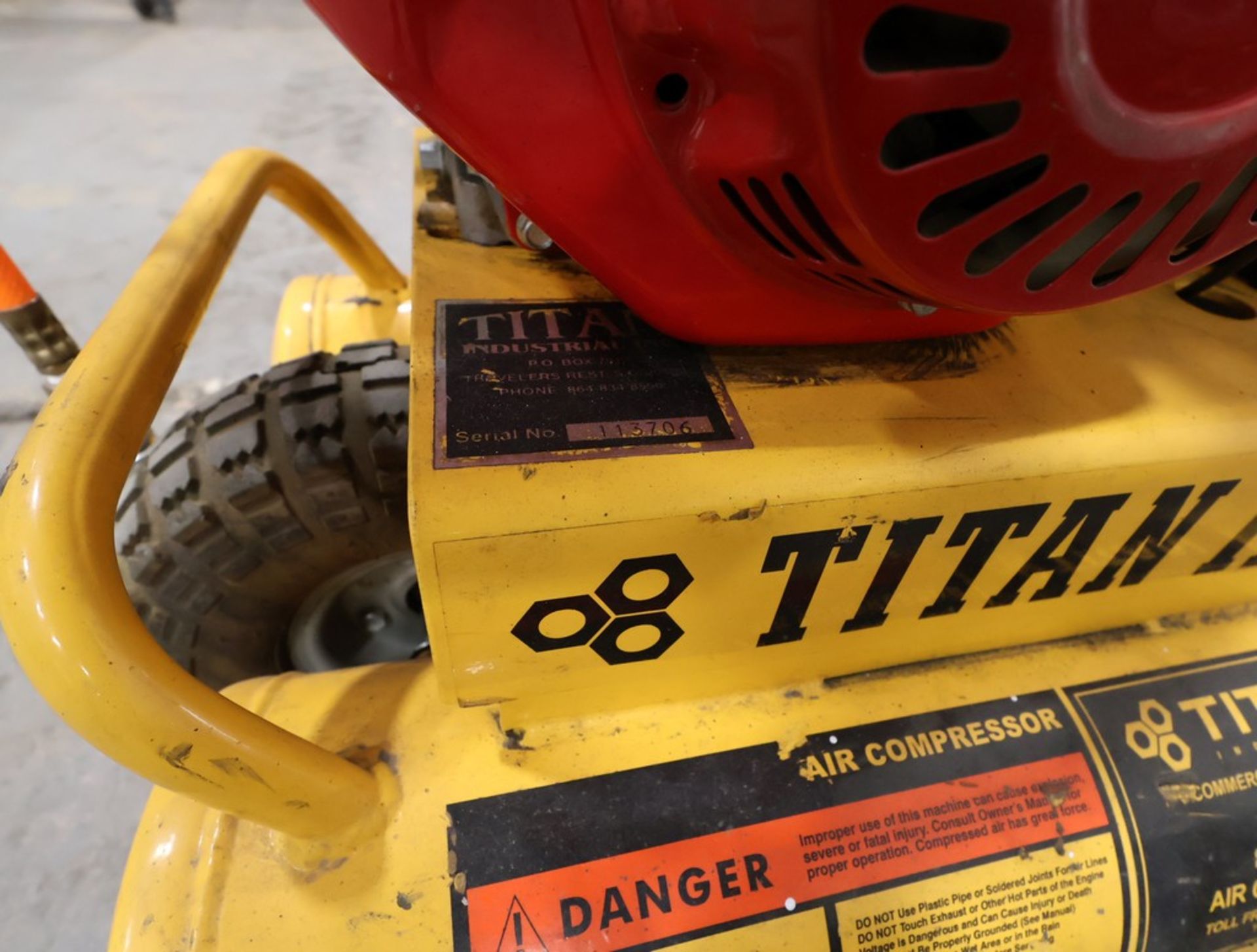 Titan 5.5HP 8-Gal. Portable Air Compressor, Gas Driven