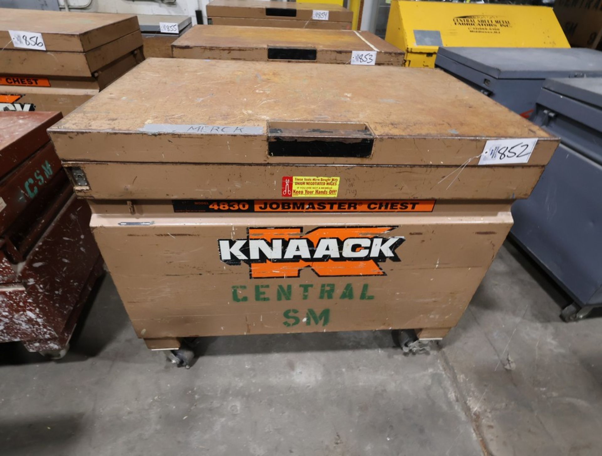 30" High x 48" Wide x 30" Front to Back Knaack Gang Box