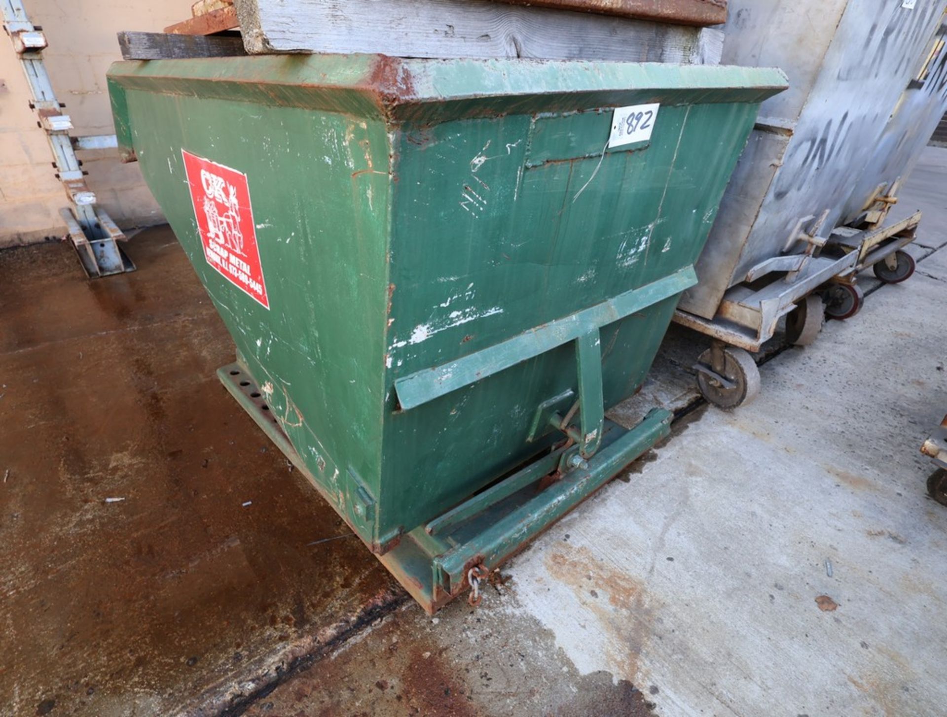 Stationary Self Dumping Scrap Hopper