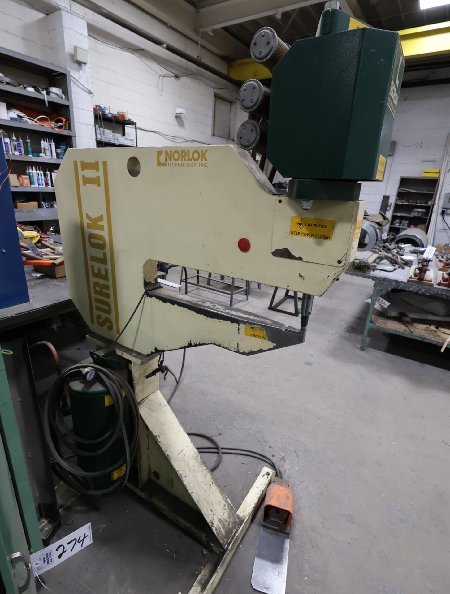 Norlock Surelok II SLIIE-25 Clinching Machine, S/N: 04103