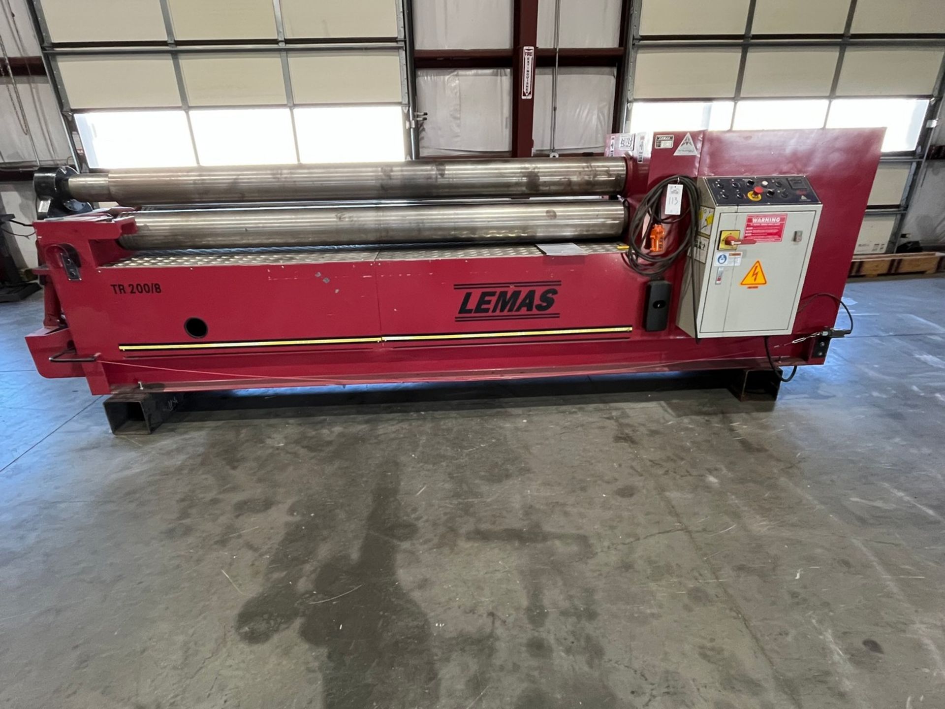 2020 Lemas 200/8 Bending Roll, 8’ x 5/16” Capacity, 7.87” Diameter of ...
