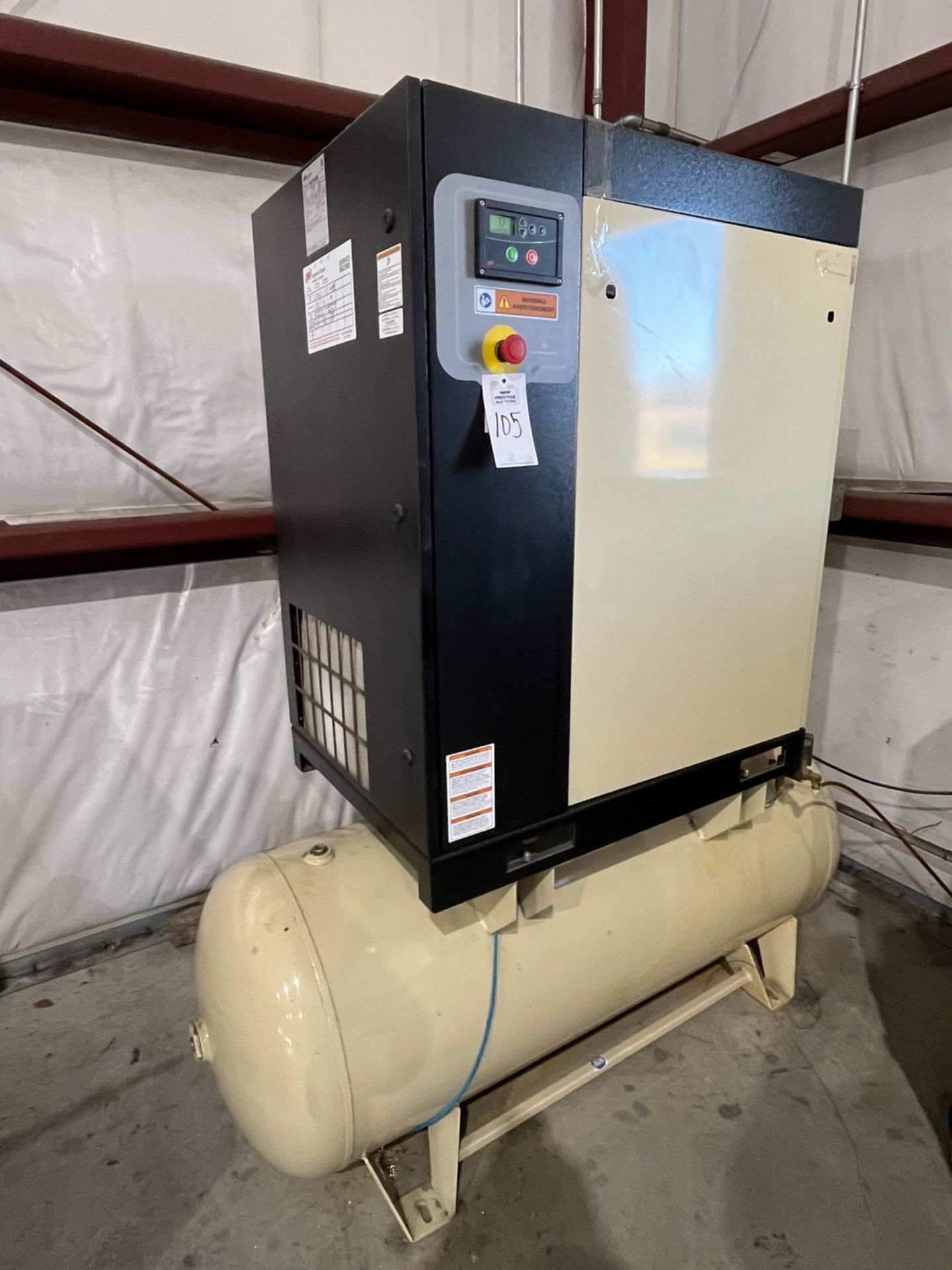 Ingersoll Rand R11i-A125 Air Compressor, 15 HP Rotary Screw Type, 80 ...