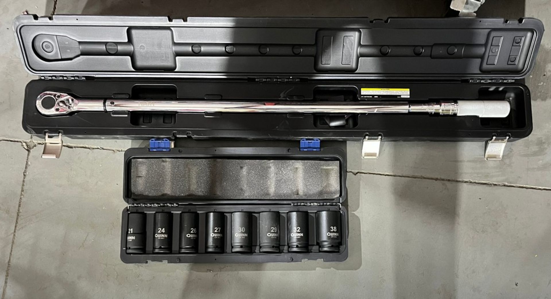 (8) 2 1/4"-1 5/16" Combination Wrenches, (1) 3/4" 100-600 ft lbs Icon ...