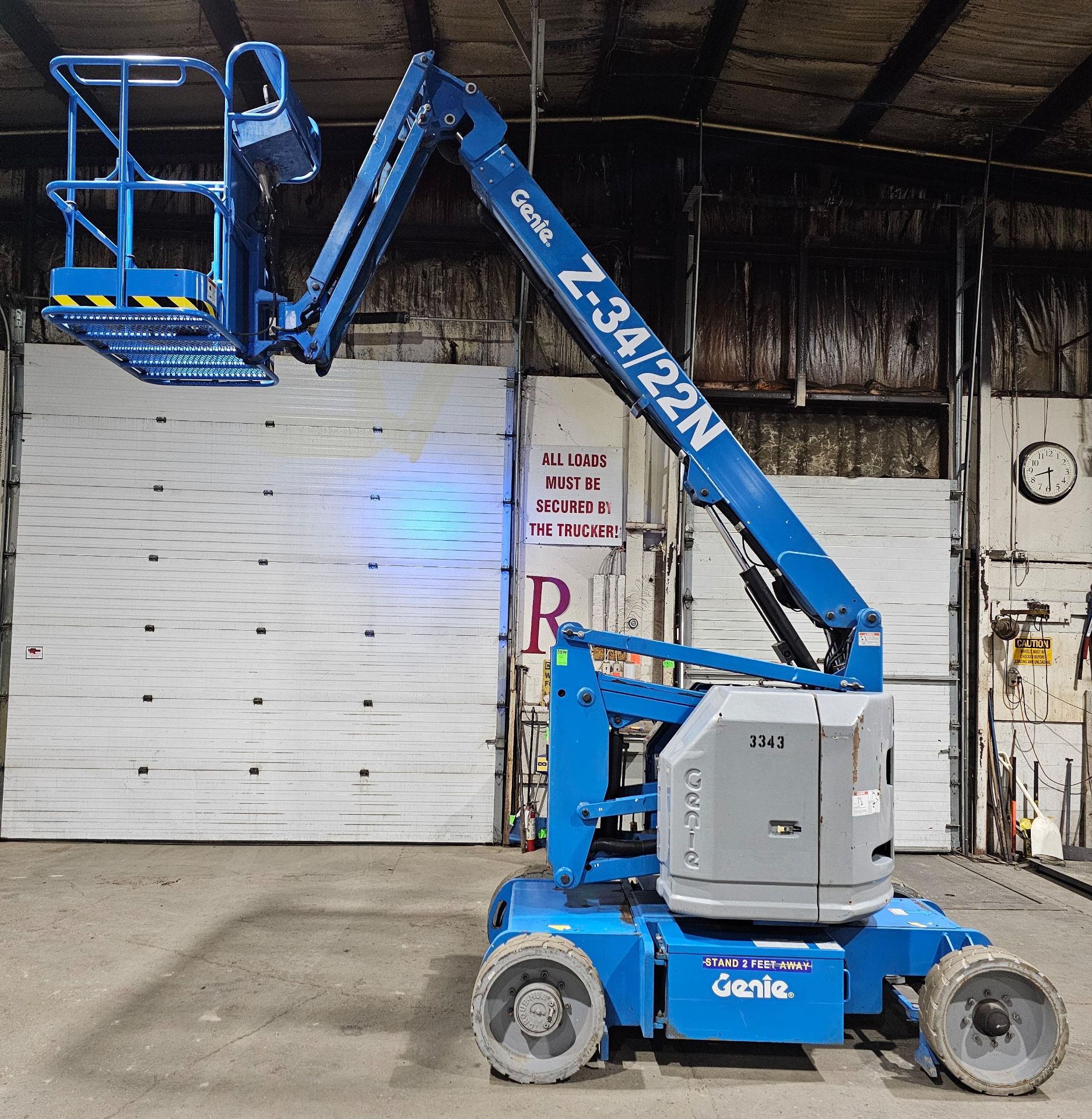 2014 Genie Boom Lift model Z-34/22N with 34' high 500lbs Lift Capacity ...