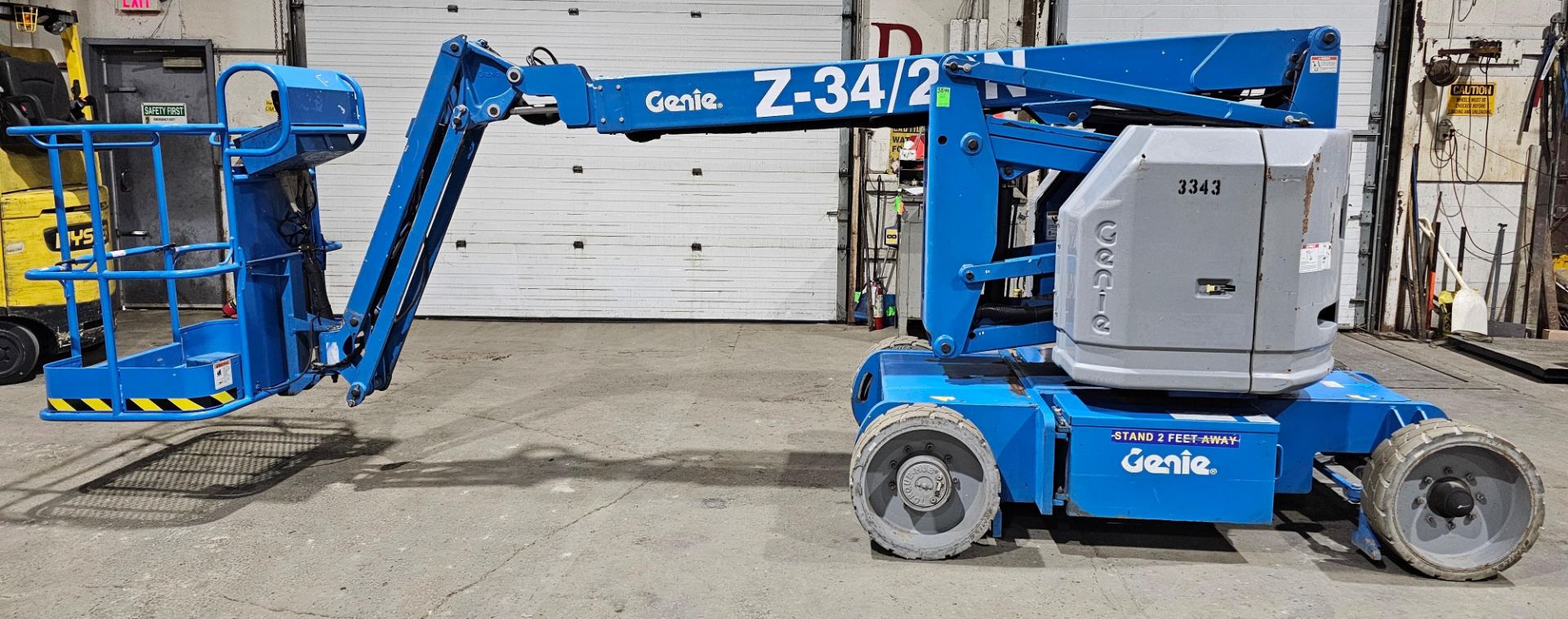 2014 Genie Boom Lift model Z-34/22N with 34' high 500lbs Lift Capacity ...