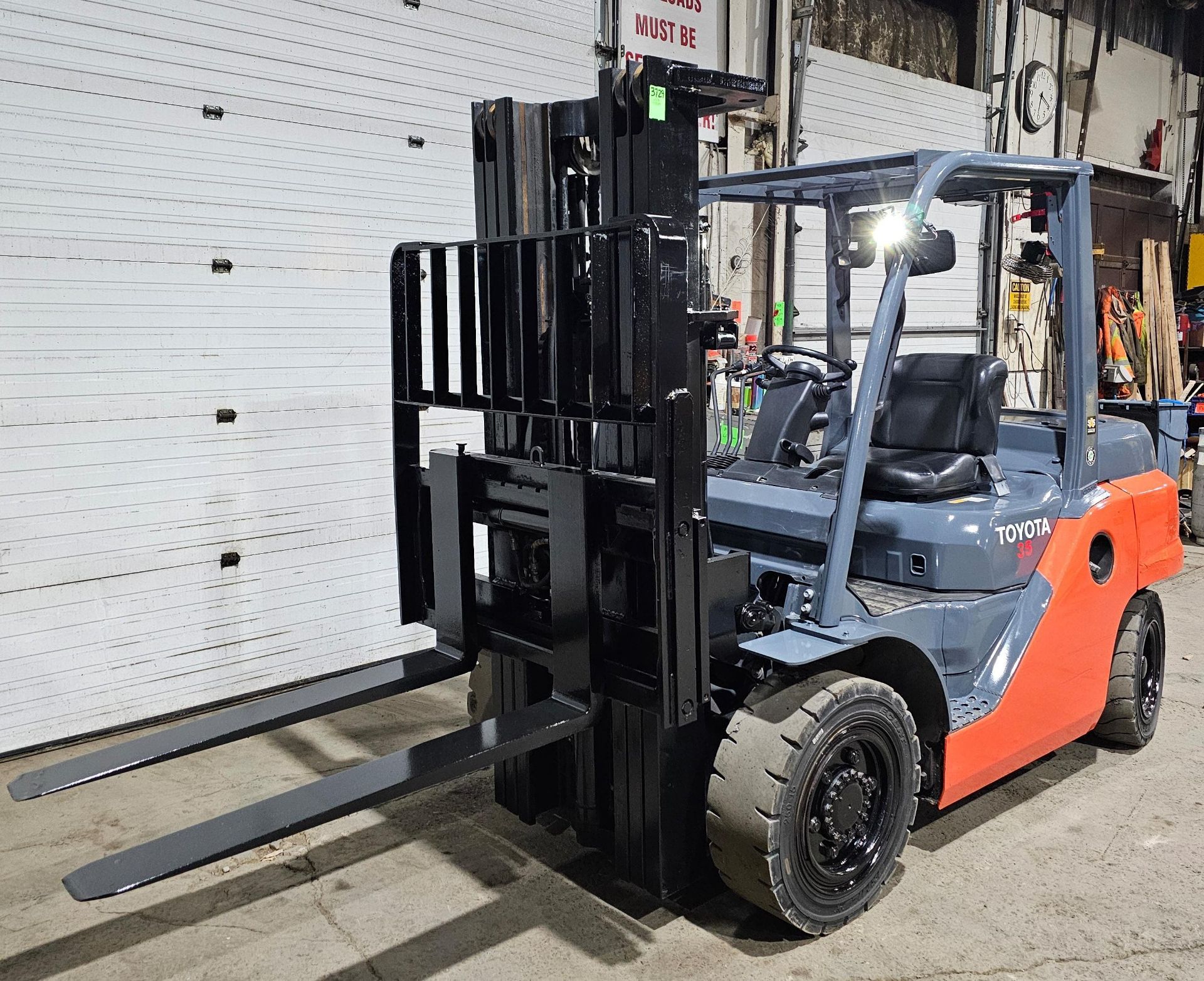 2019 Toyota 7,700lbs Capacity Outdoor Forklift Diesel sideshift 3-STAGE ...