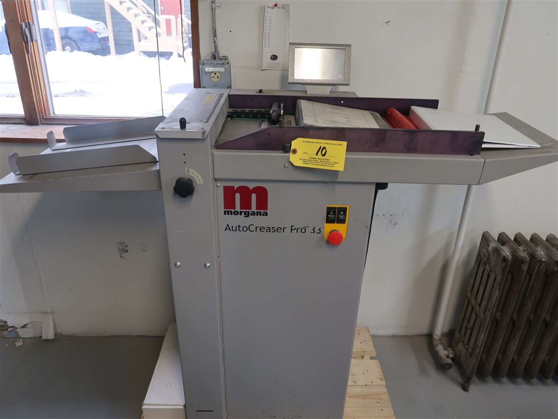 2010 Morgana AutoCreaser Pro33 Document Creasing Machine, Model ...