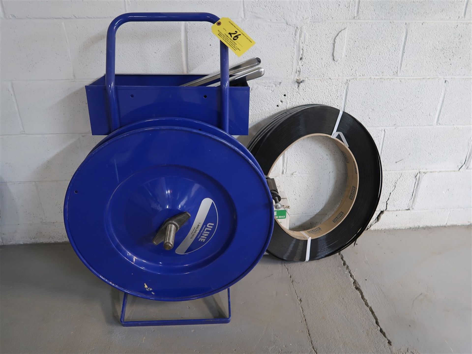 Uline Poly Strappig Cart with Tools & Extra Roll of Polypropylene ...