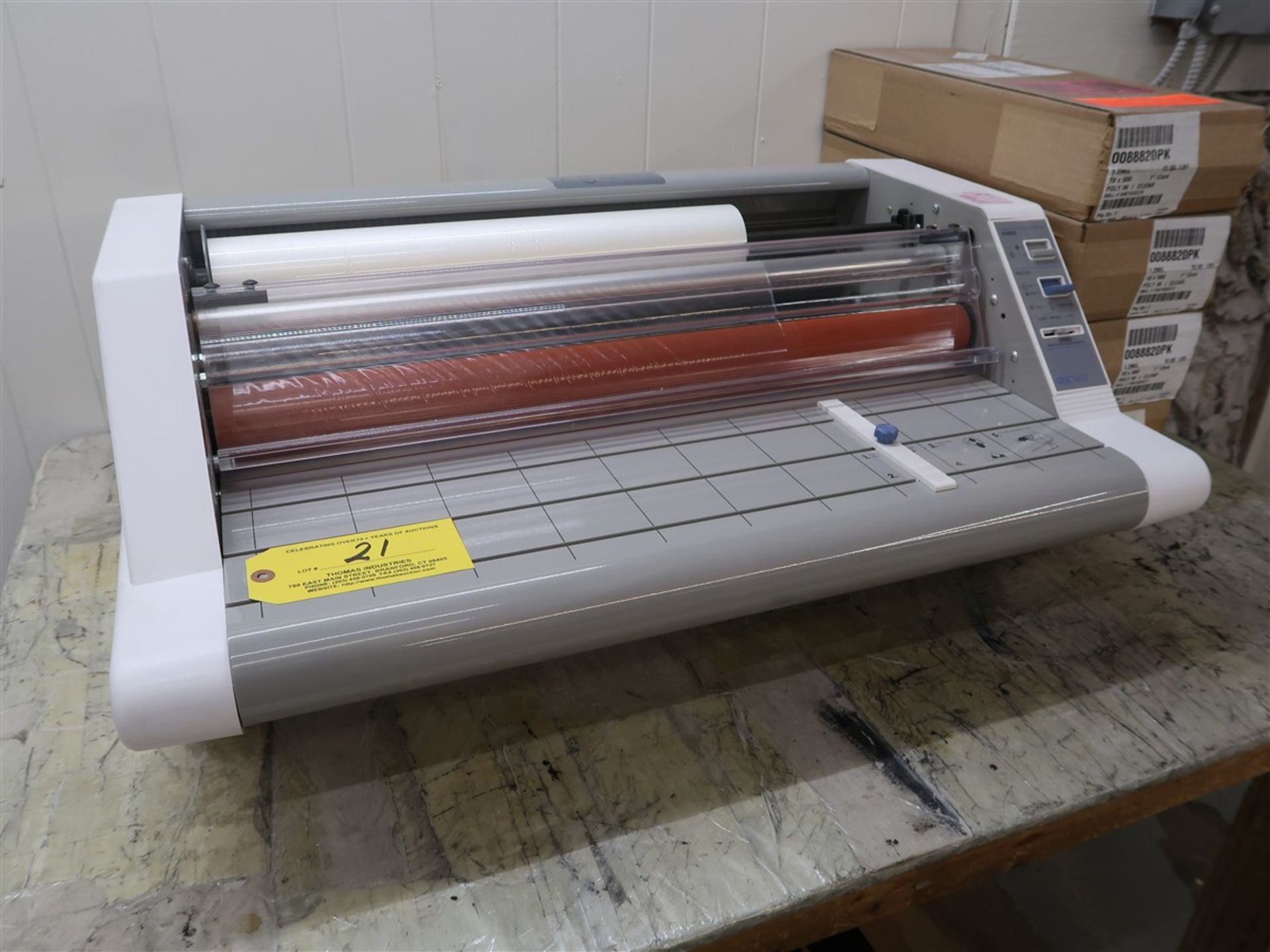 GBC 4250 Laminator, 25", 2-Sided, Bench Top, S/N GI06198 with (4) Boxes ...