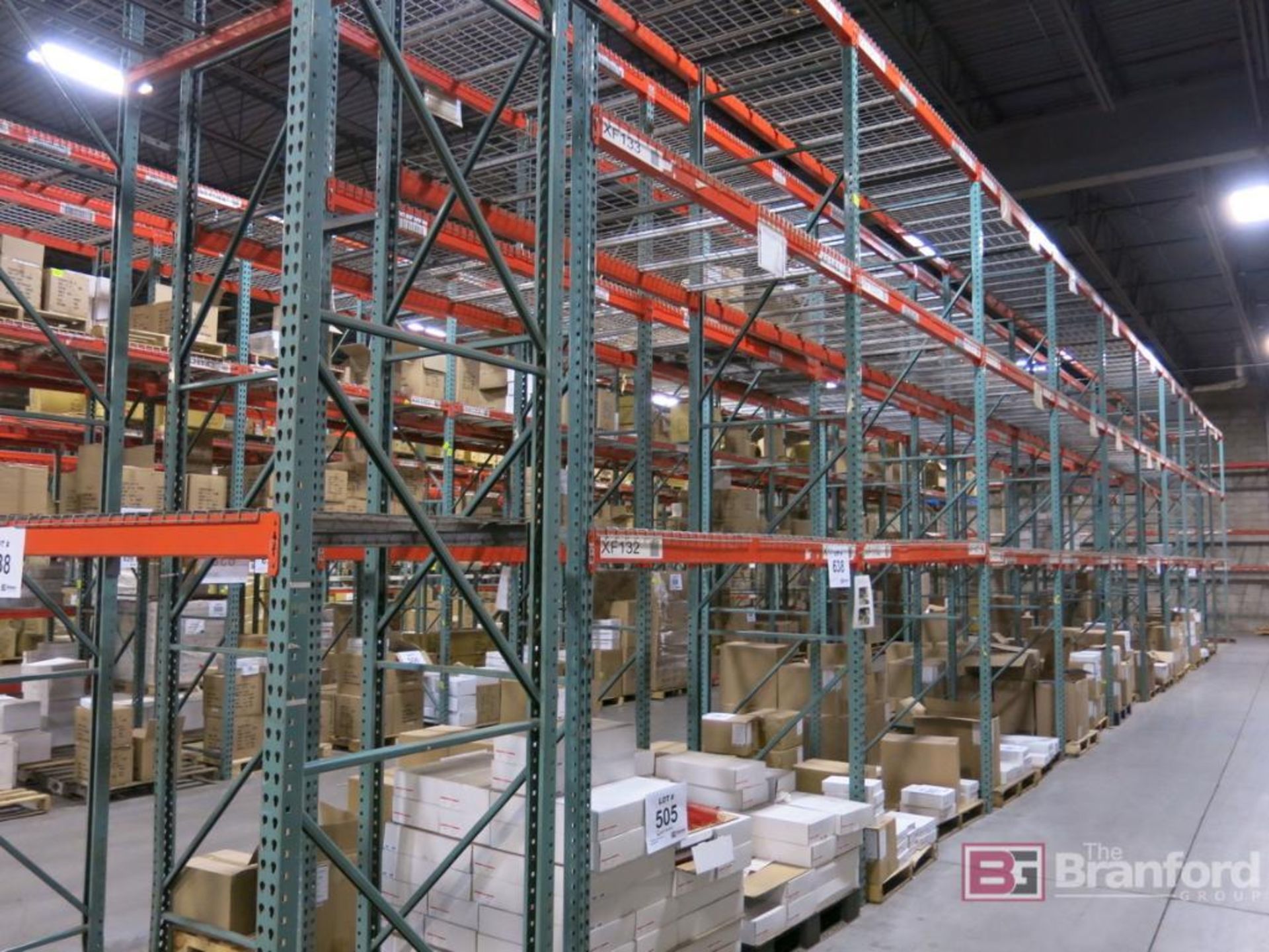 (21) Sections of Tear Drop Style w/ Bolt Pallet Racking, (24) Approx ...