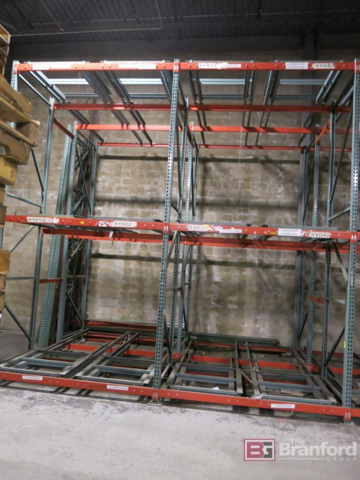(13) Sections of Dual Carriage, Clip Together Push Back Racking, (30 ...
