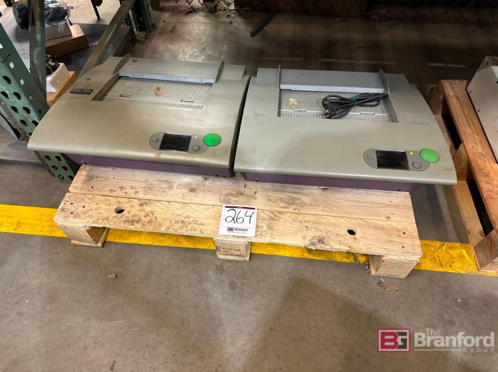 (2) Powis Parker Fastback 20 Thermal Tape Binding Machines