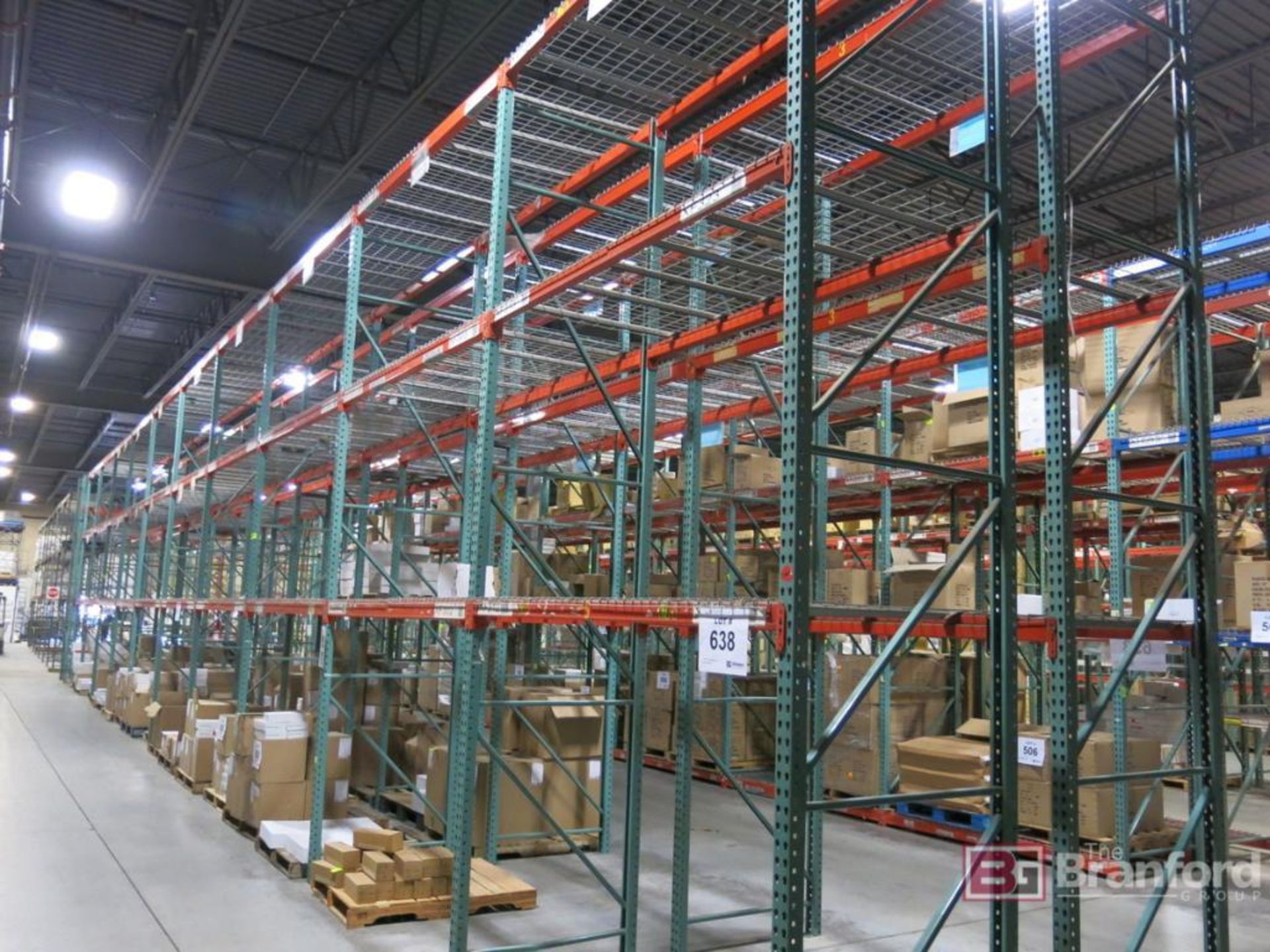 (21) Sections of Tear Drop Style w/ Bolt Pallet Racking, (24) Approx ...