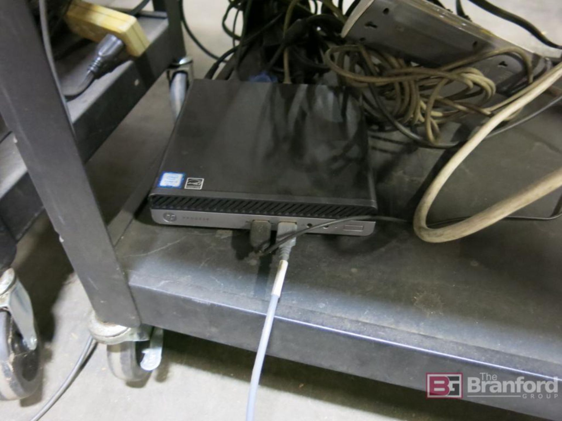 Lot of (3) Luxor Computer Workstations, w/ (3) Monitors, Bar Scan ...