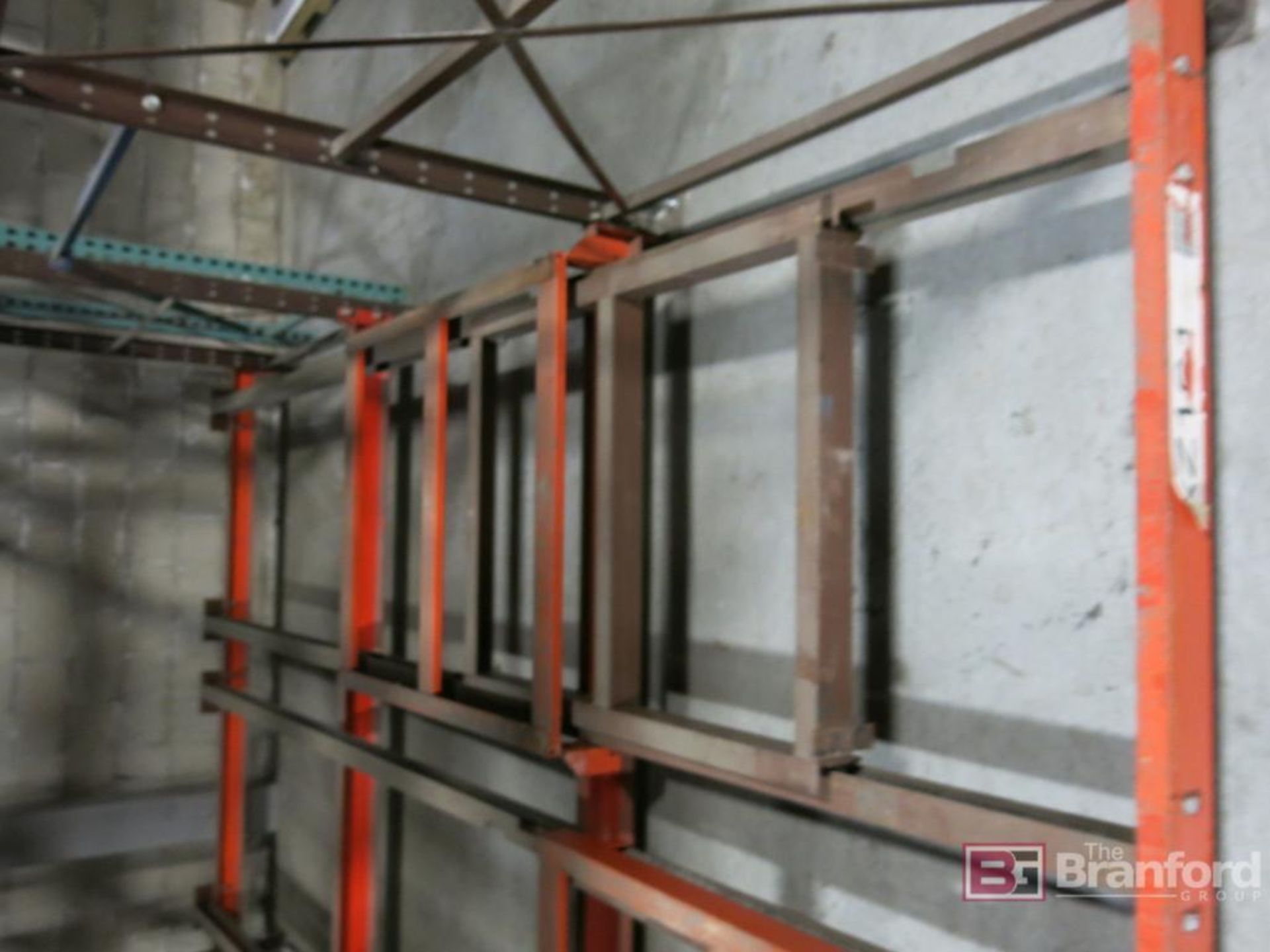 Lot of (7) Sections of Bolt Together Dual Carriage Push Back Pallet ...