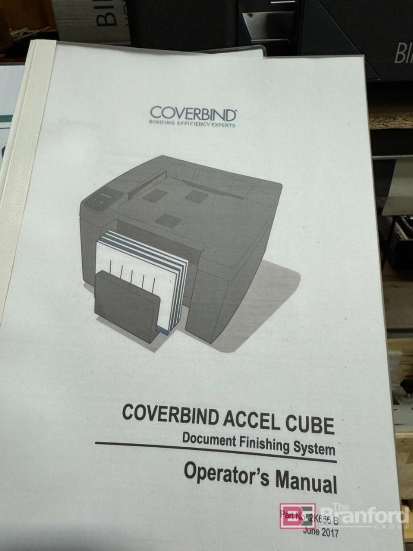 (2) Coverbind Accel Cube Thermal Professional Desktop Binders, Item ...