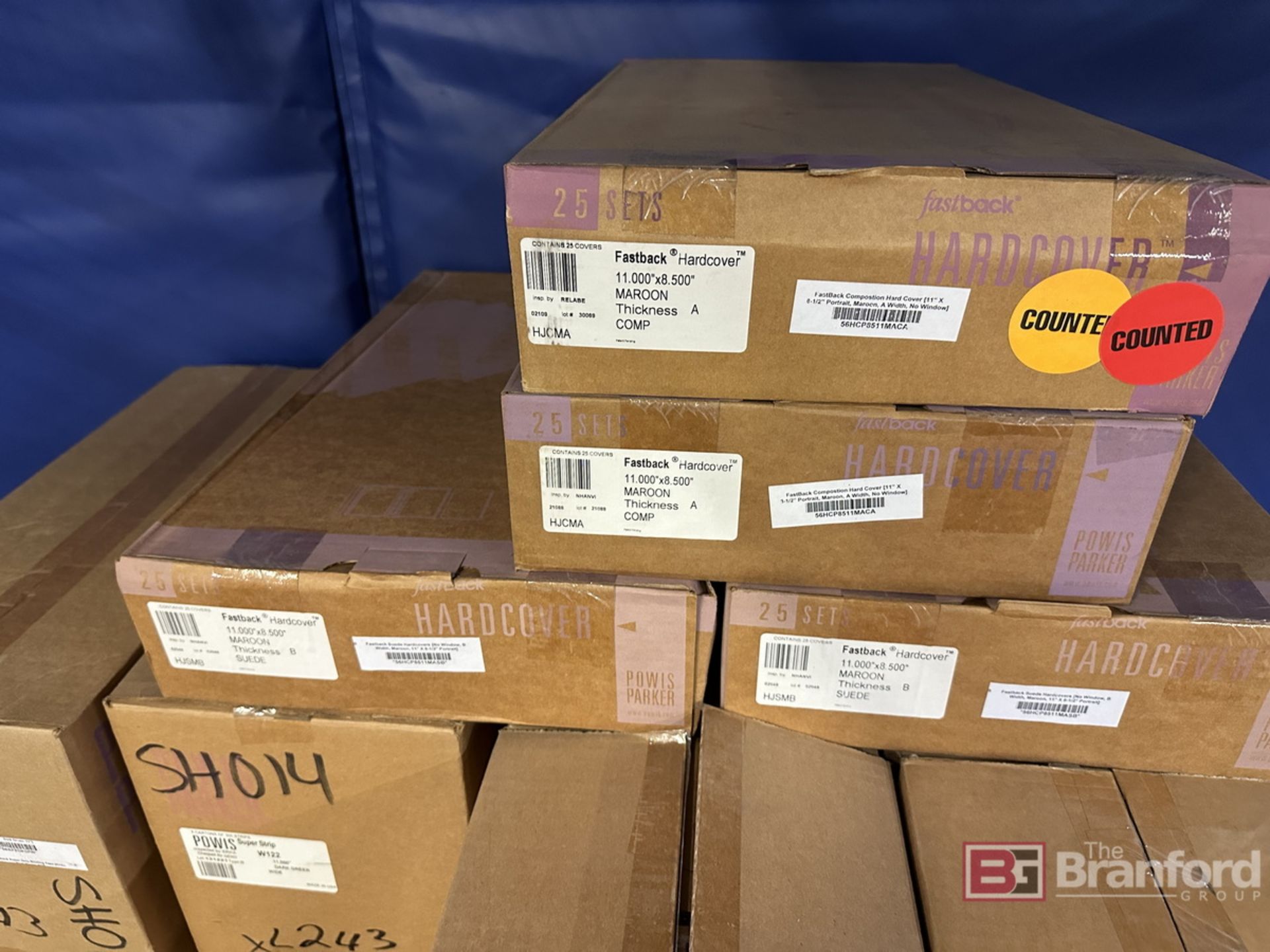 Pallet of Powis Parker Fastback Binding Strips - Various colors/Styles ...