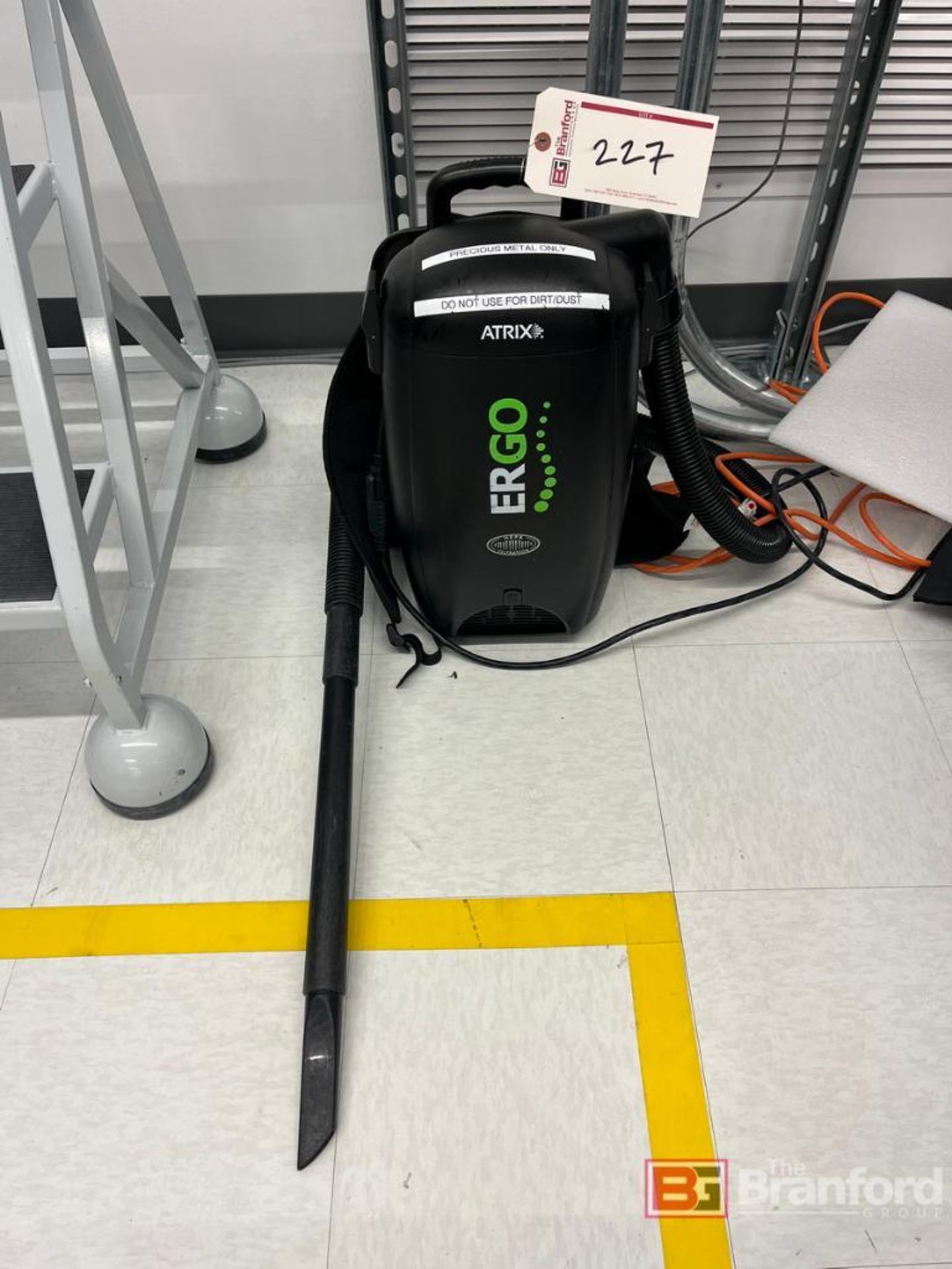 Ergo Attrix BackPack Vacuum Cleaner; Model: VACBP1; S/N 77463