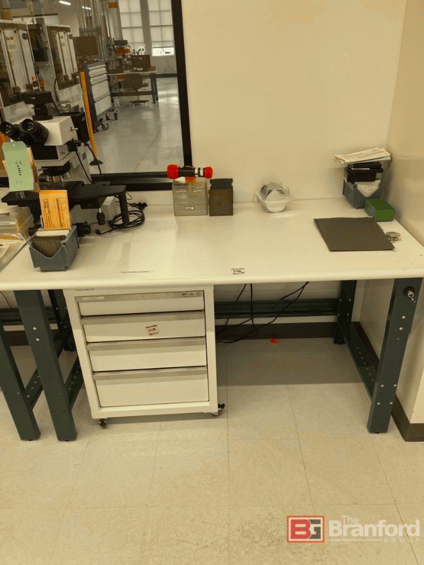 (2) Industrial Work Benches; (2) PAC Industrial Cabinets