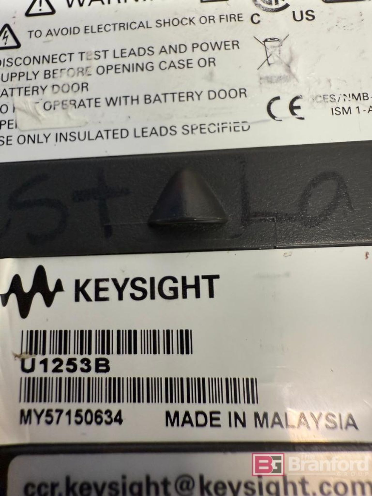 Keysight Multimeter; Model: U1253B;S/N MY57150634. (1) ASYC II; Model ...