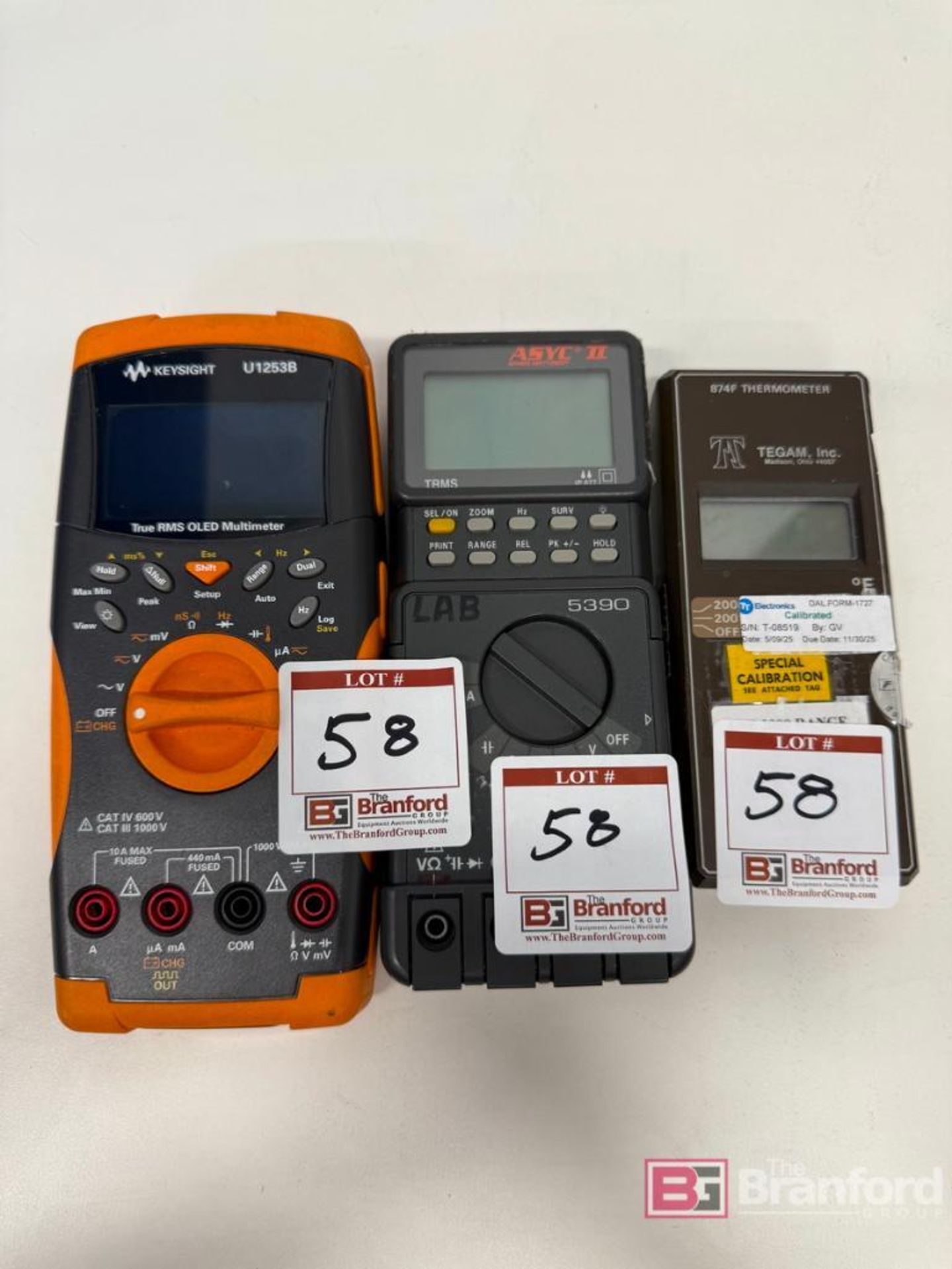 Keysight Multimeter; Model: U1253B;S/N MY57150634. (1) ASYC II; Model ...