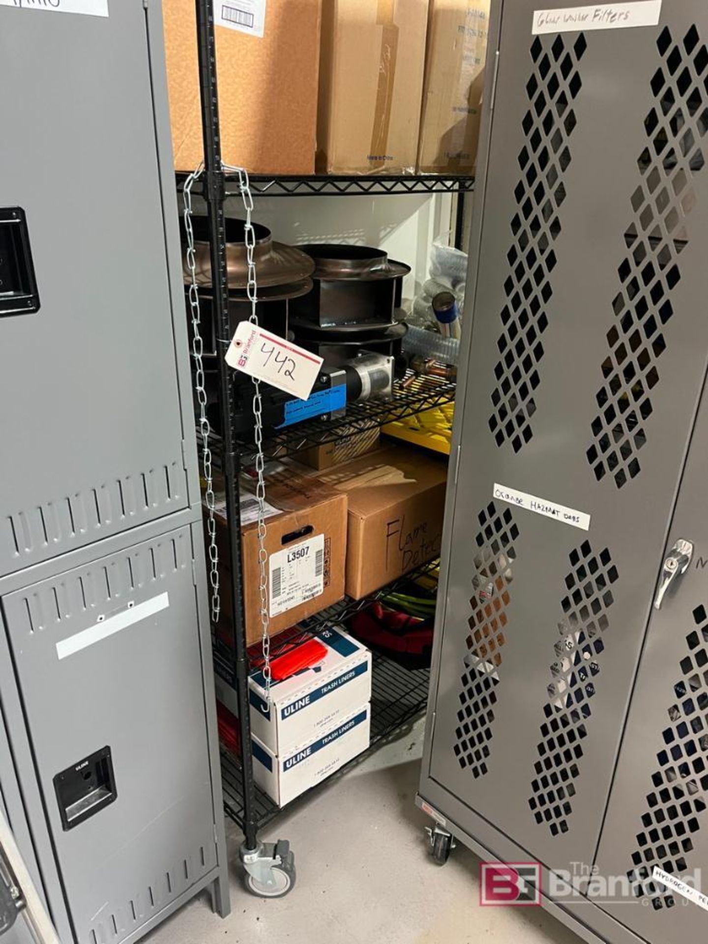 Uline Rack on Casters w/ Contents