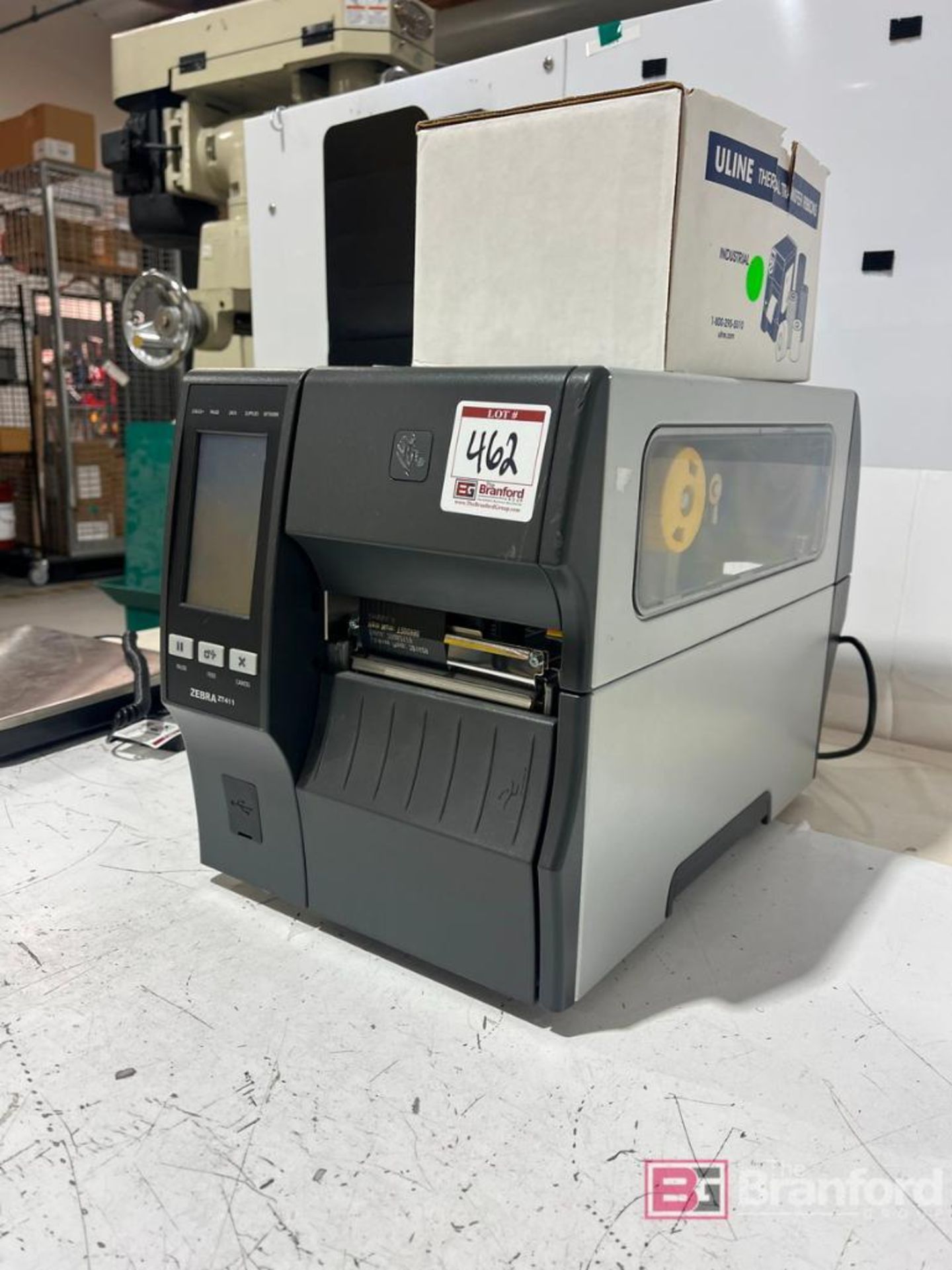 Zebra ZT411 Label Printer w/ Uline Thermal Transfer Ribbons