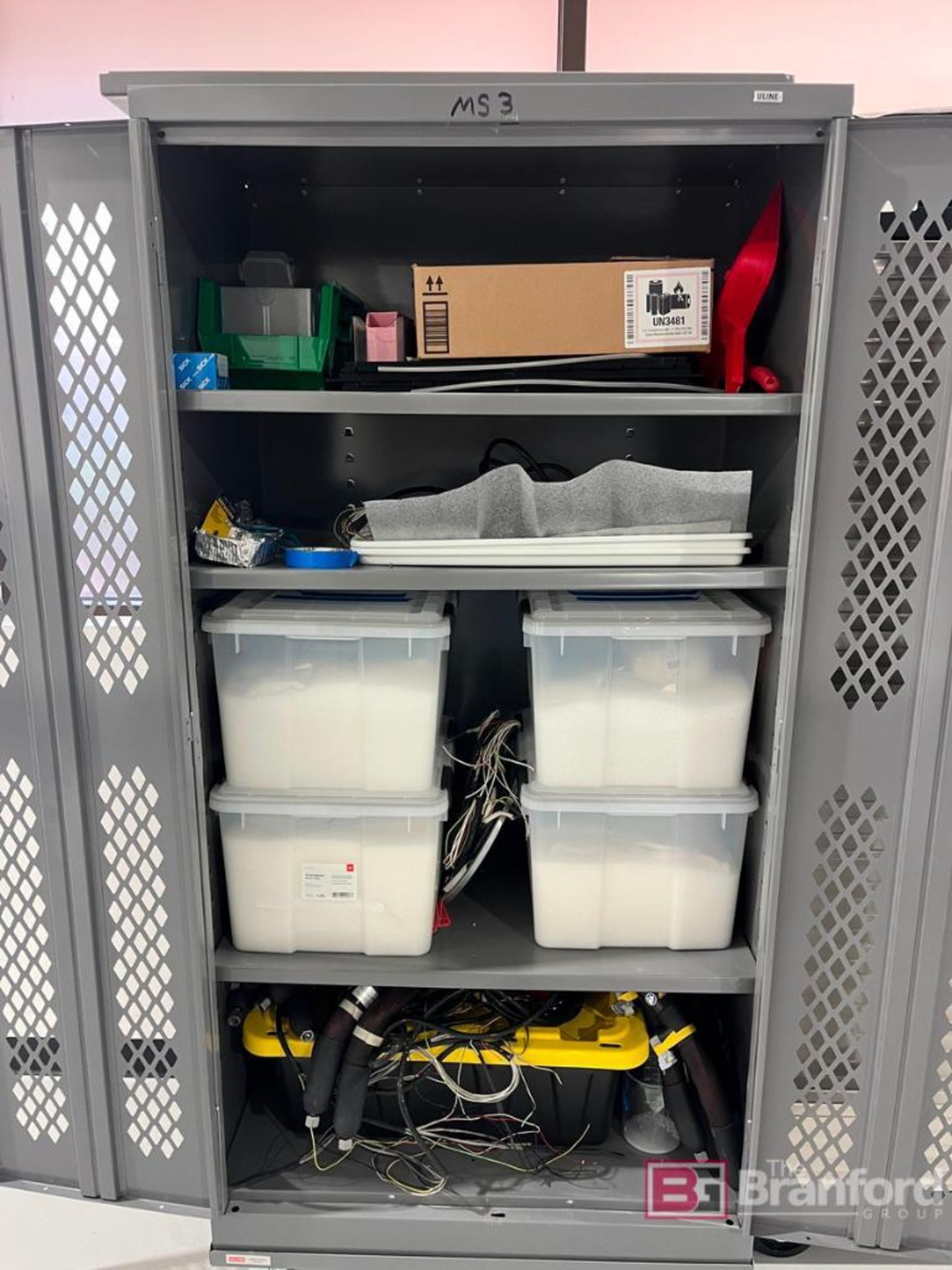 Uline Storage Cabinet w/ Contents
