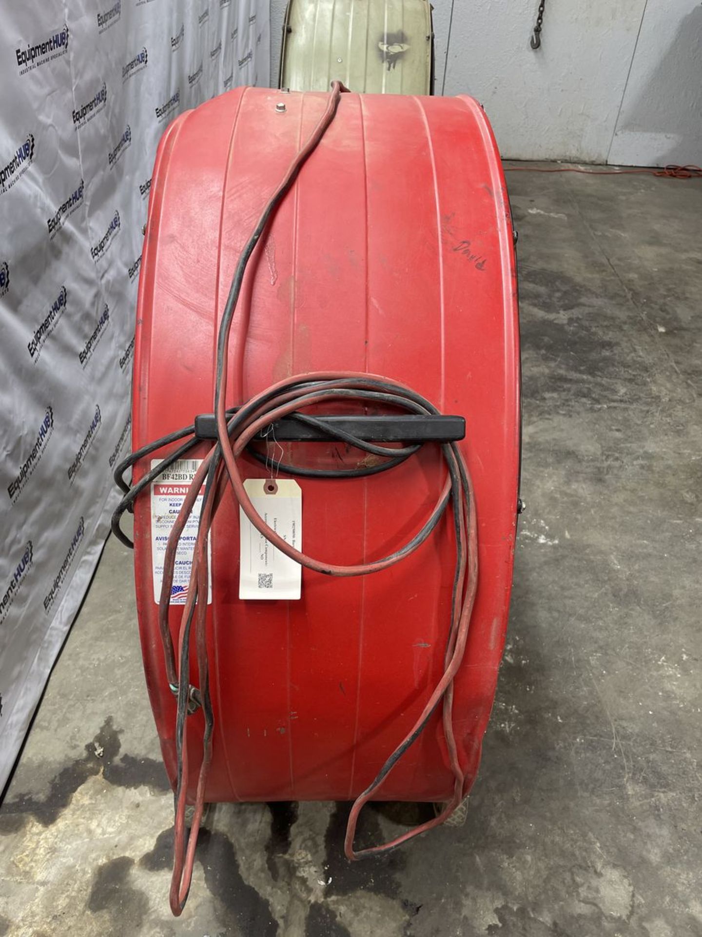 Lot of (2) 42" Heavy Duty Portable Barrel Fans