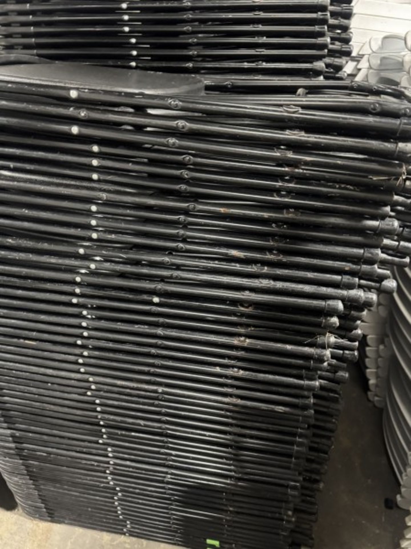 (50) Black Plastic Folding Chairs
