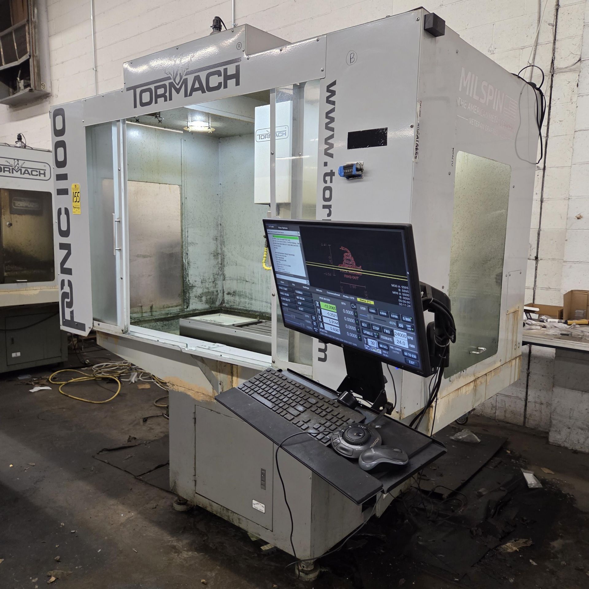 Tormach Model PCNC 1100 CNC Vertical Engraving Machine, Full Enclosure ...