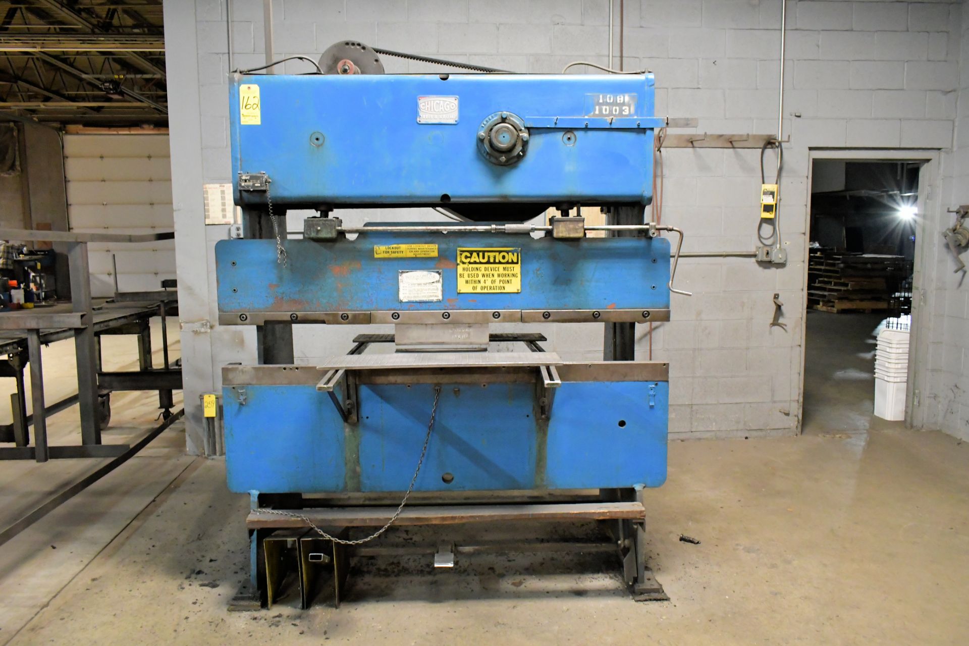 Chicago Dreis & Krump Model 265 25-Ton Capacity Hydraulic Press Brake ...