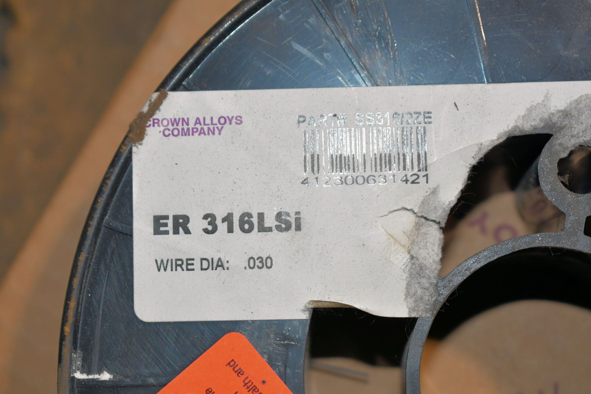 Lot - (1) Spool of Crown Alloys ER316LSI 0.030", (1) Spool of Crown ...