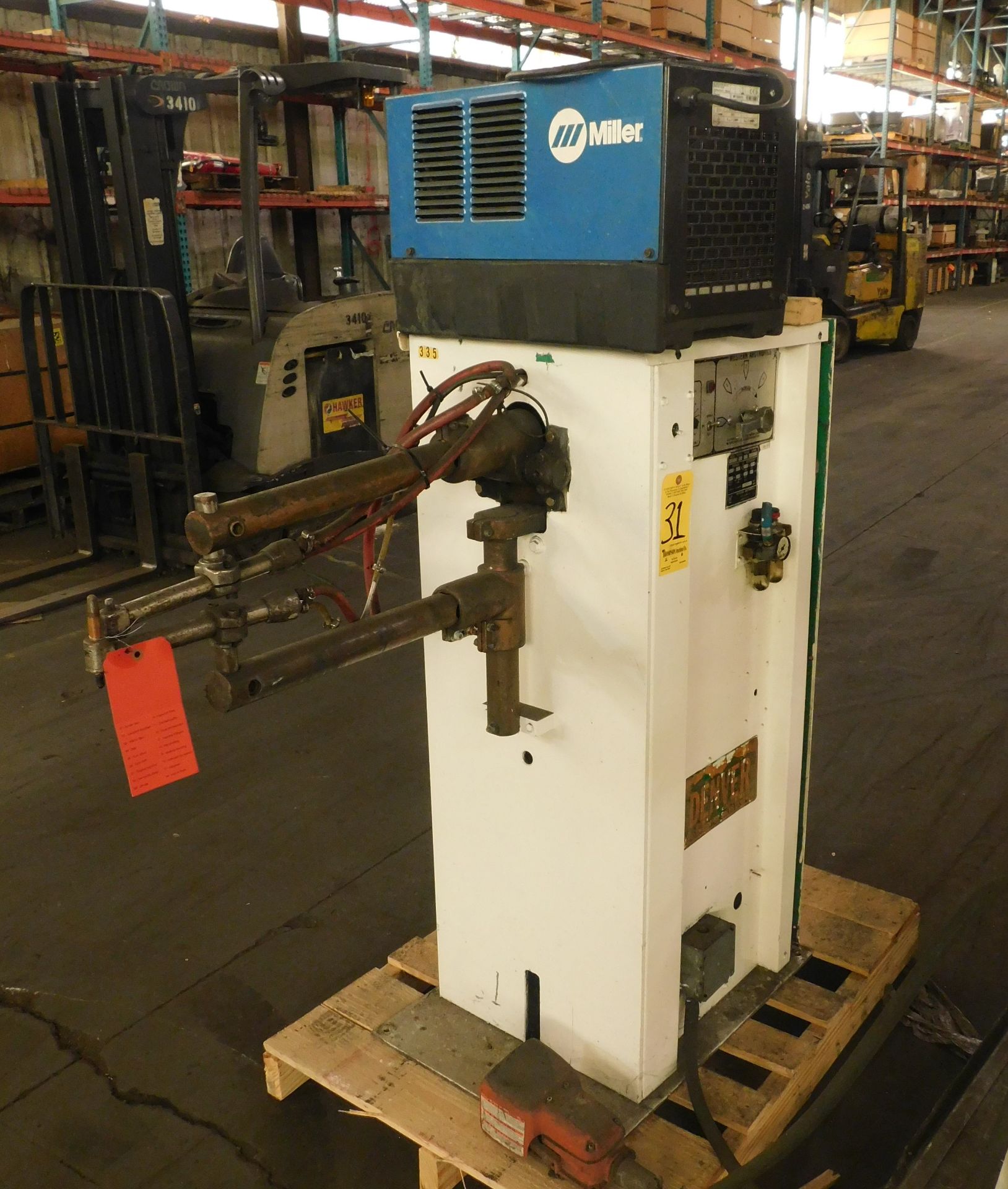 Western Arctronics 30 KVA Spot Welder, s/n FD-265, Miller Coolmate Chiller